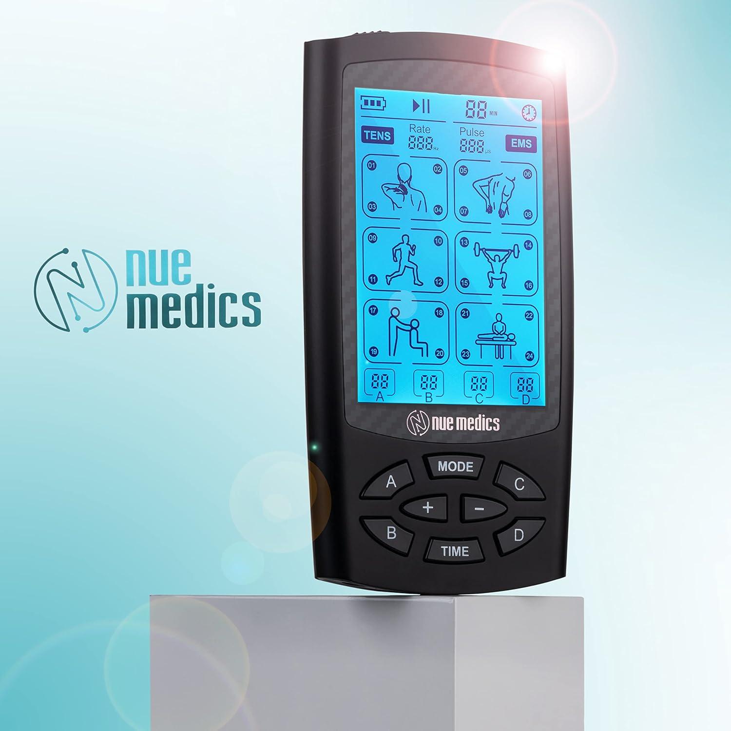 Buy Tens Unit 4 Channel EMS Muscle Stimulator | Pain Relief Therapy 24 ...