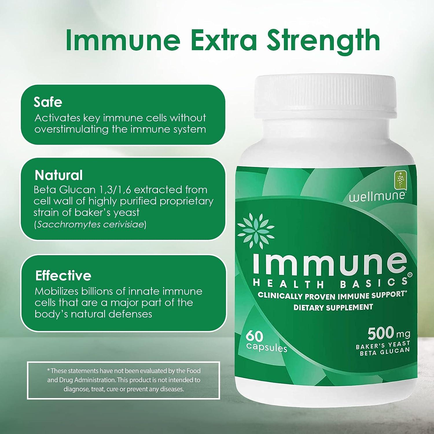 Ultra Strength Immune Support Capsules - Clinically Proven Wellmune ...