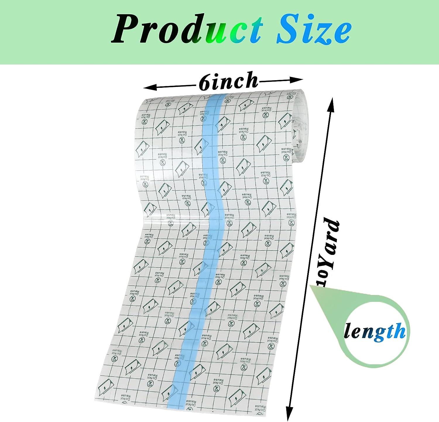 Waterproof Transparent Adhesive Bandage Film Dressing - 6 x 10 Yard ...