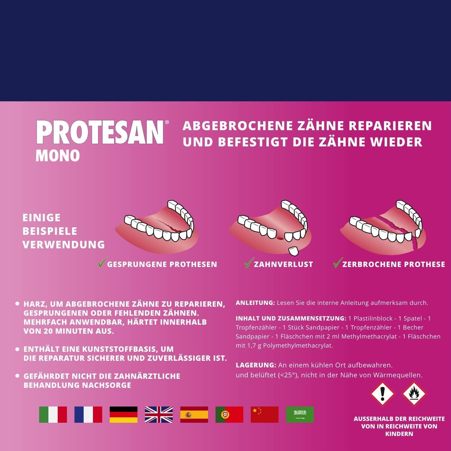 Protesan Mono - Ultimate Denture Repair for Broken Cracked or Missing ...