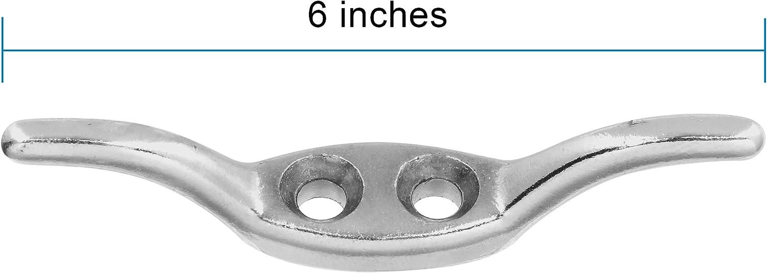 National Hardware N223-347 3200BC Rope Cleat in Nickel 6 Inch 6 Inch ...