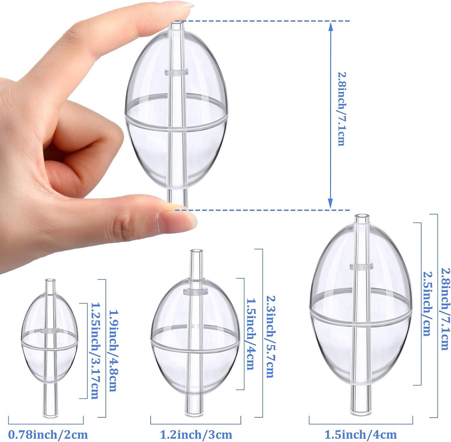 Sumind 20 Pieces 1.5 inch Spin Float Fishing Bobbers - Tackle ...