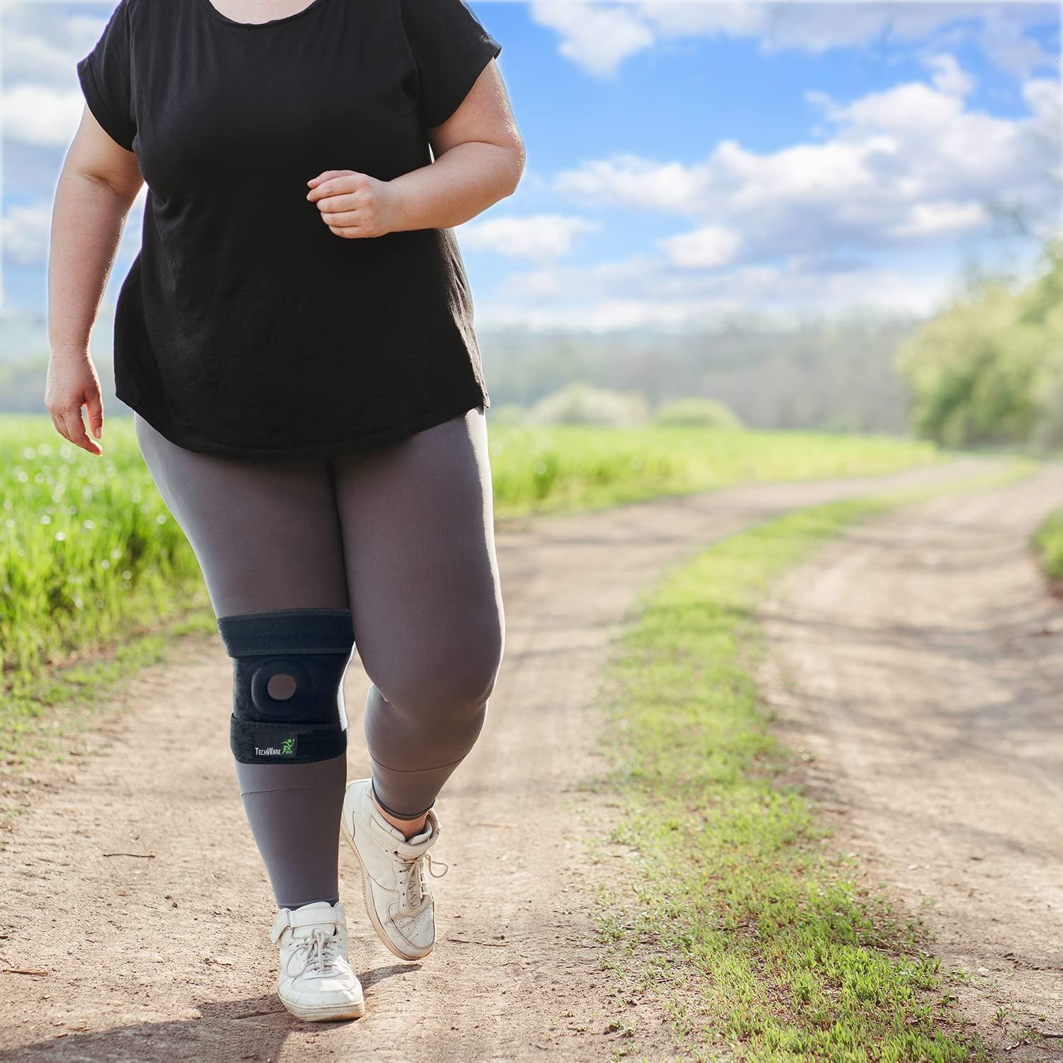 TechWare Pro Knee Brace Support for Knee Pain Relief - Adjustable Dual ...