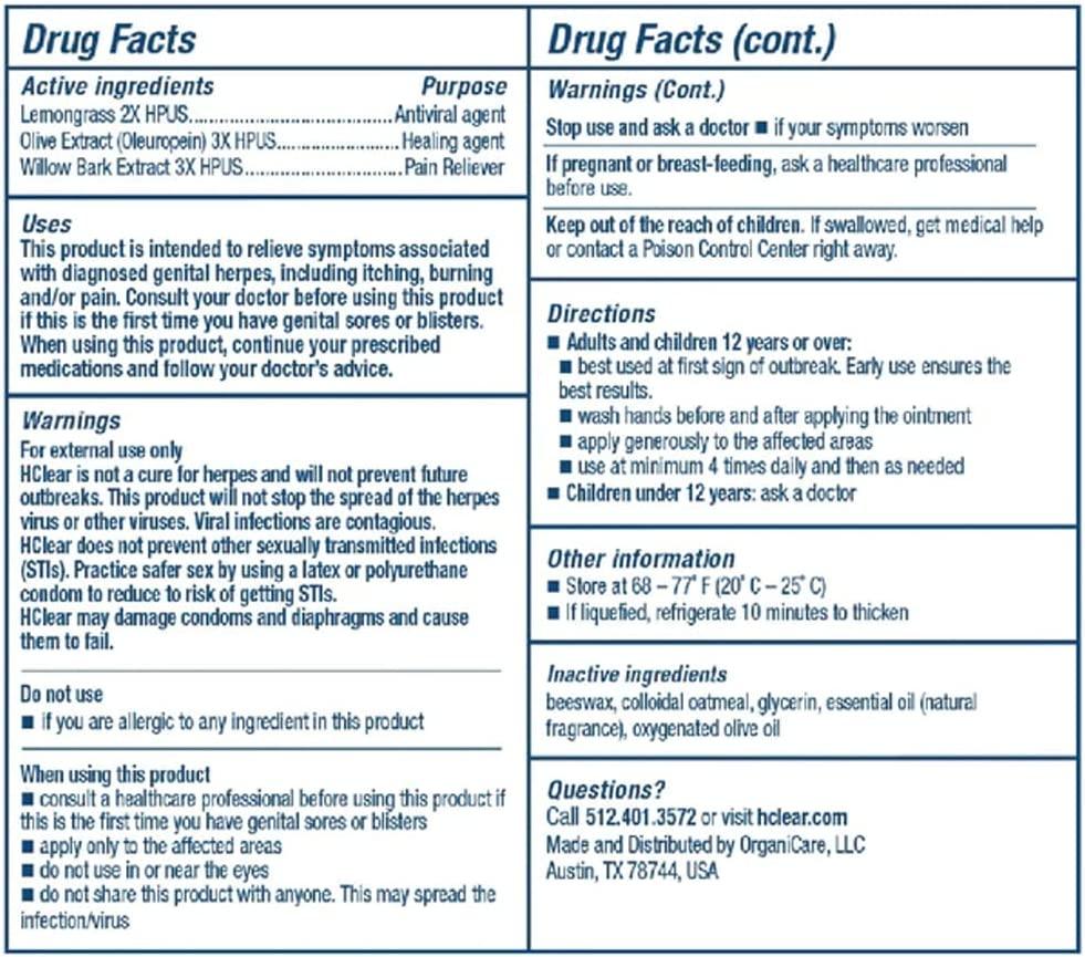 HClear for Him - All-Natural Topical Ointment (0.5 Oz) | Made in USA ...