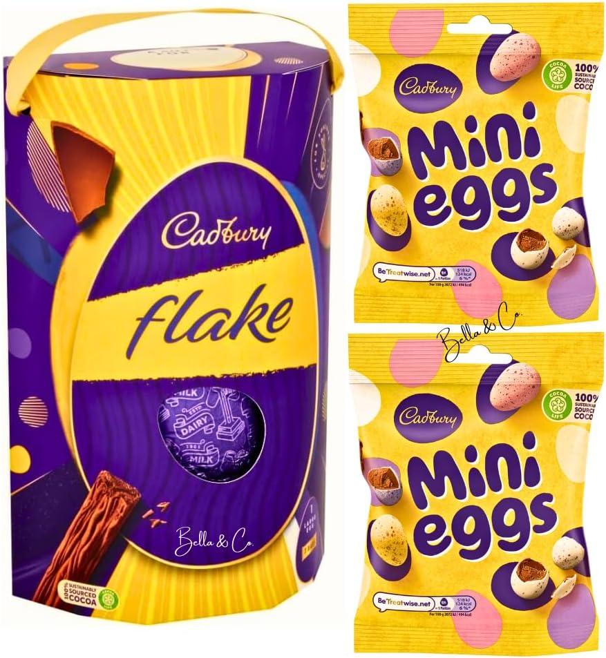 Cadbury Easter Eggs Chocolate Bundle of Cadbury Flake Large Chocolate ...