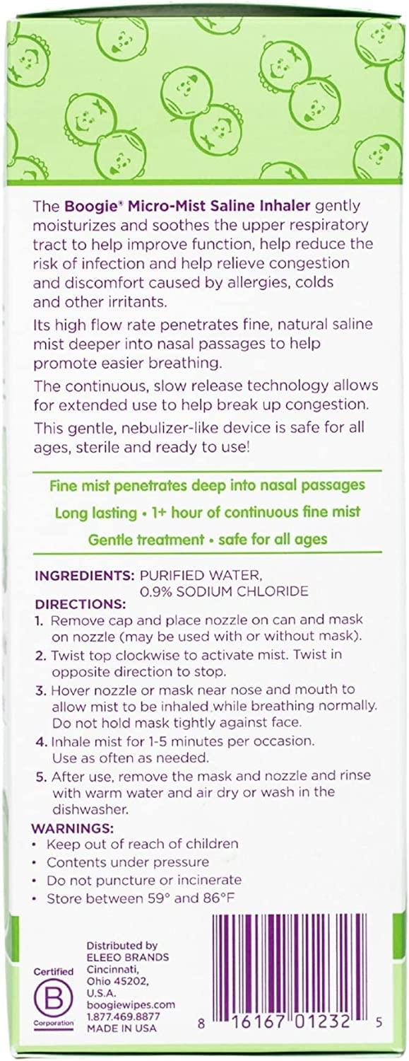 Boogie Micro-Mist Inhaler Saline Spray 1.7oz Unscented - 1 Pack | Buy ...