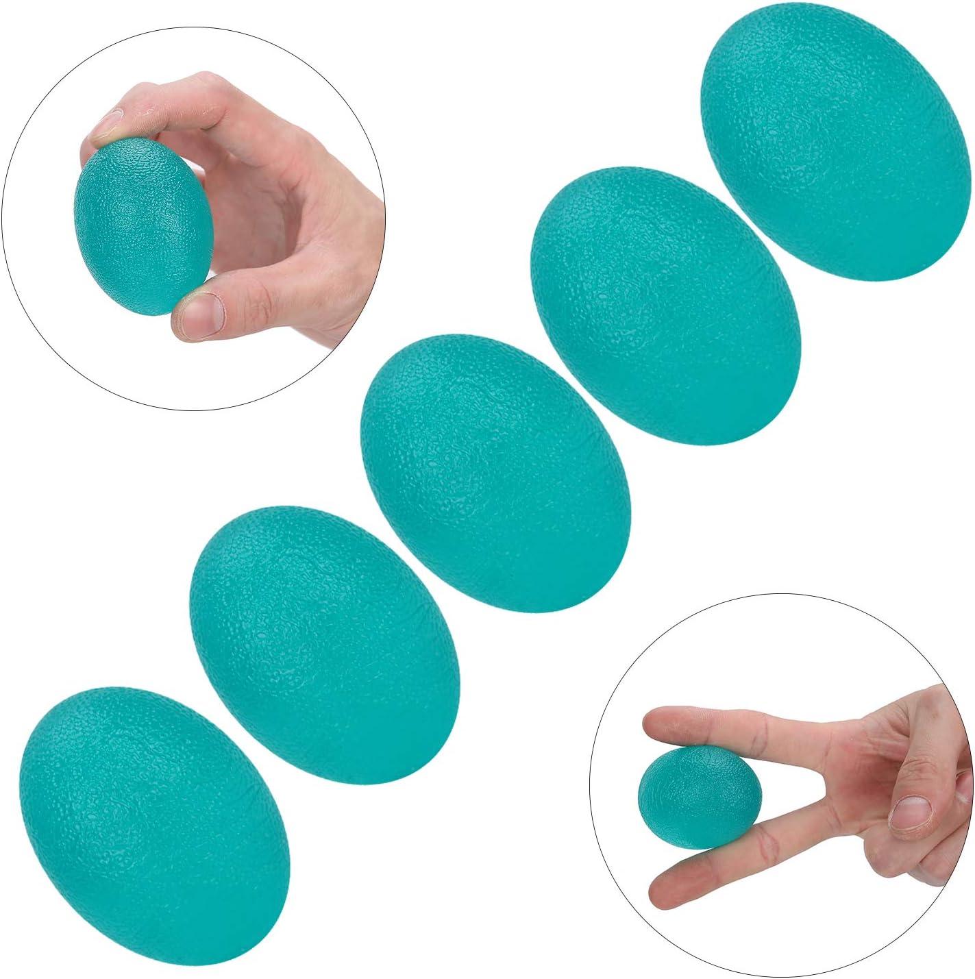 Verdant Touch Hand Grip Ball Set | 5 Pack Oval Green | 35 Wrist ...