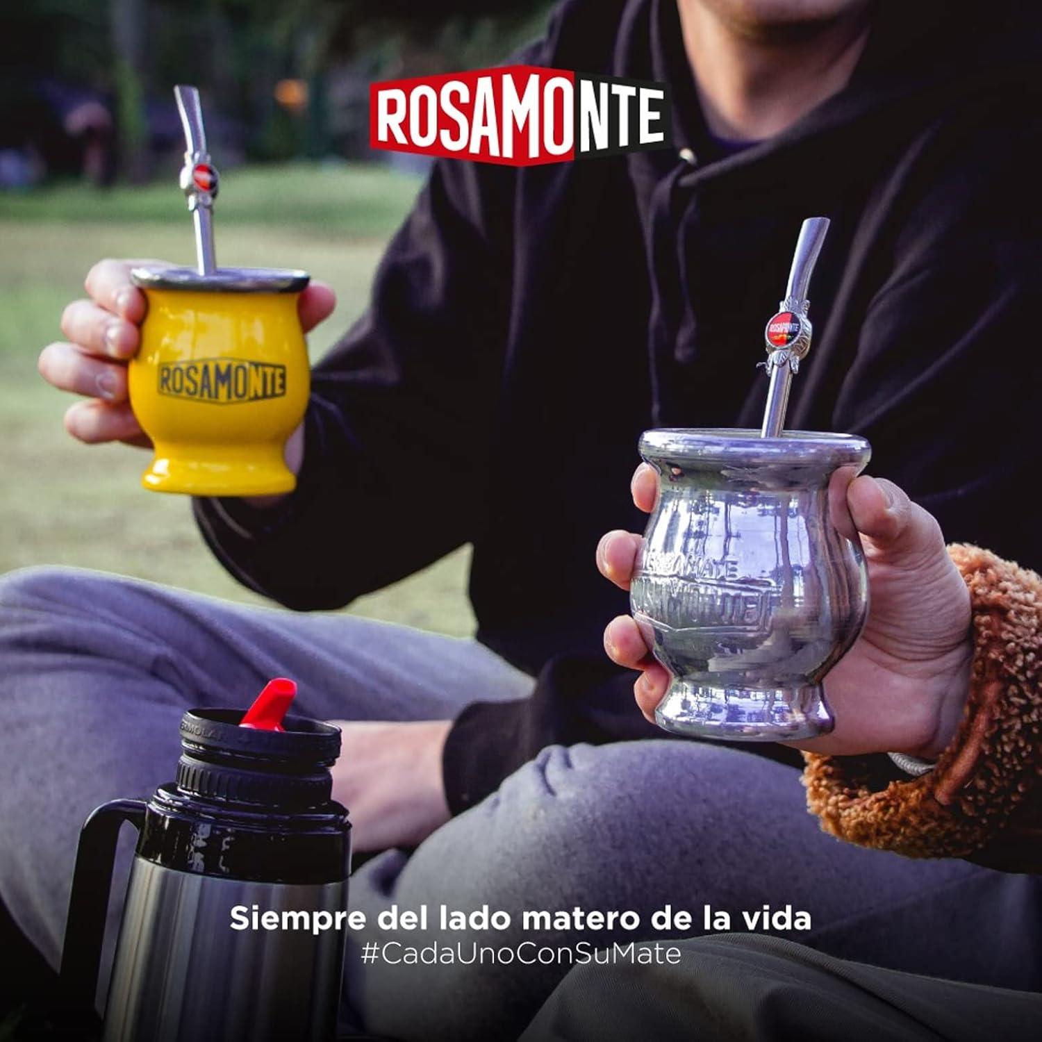 Buy Rosamonte Yerba Mate 1kg Set | Traditional Stainless Steel Mate Tea ...