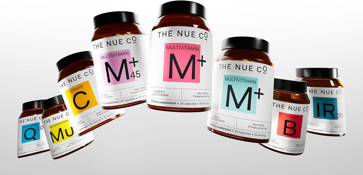 The Nue Co. Iron Capsules: Energy, Recovery & Immunity Support - Non ...