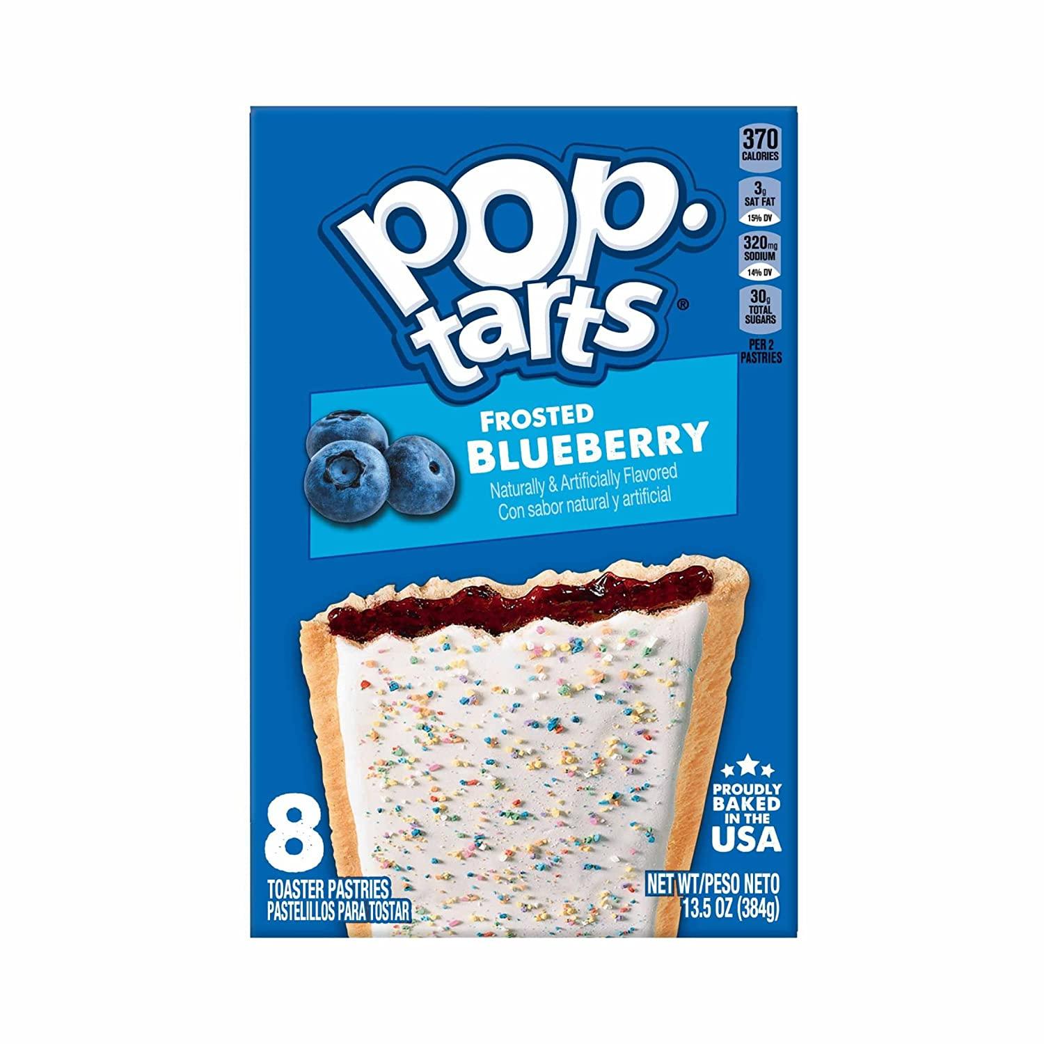 Pop-Tarts Toaster Pastries - Frosted Blueberry Flavor | 64 Pack ...