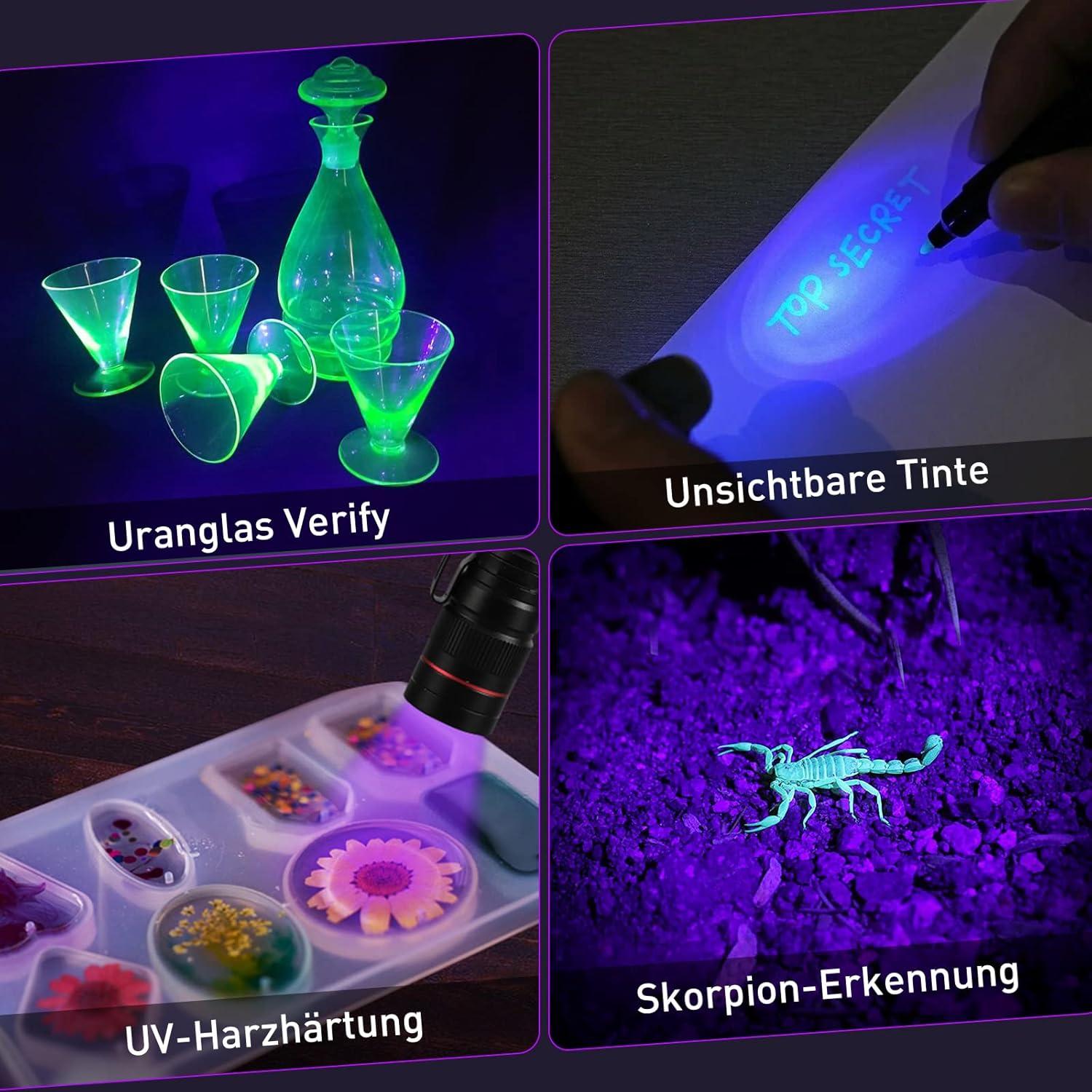 Eletorot UV Flashlight LED Hand Lamp - Detect Counterfeit Money ...