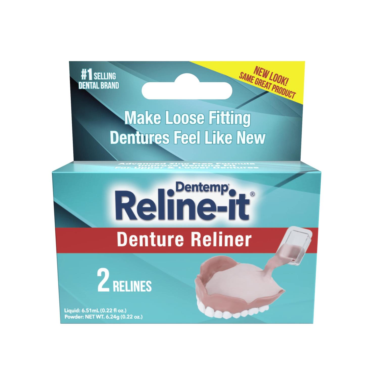 Dentemp Denture Reline Kit - Advanced Formula for Tightening Dentures ...
