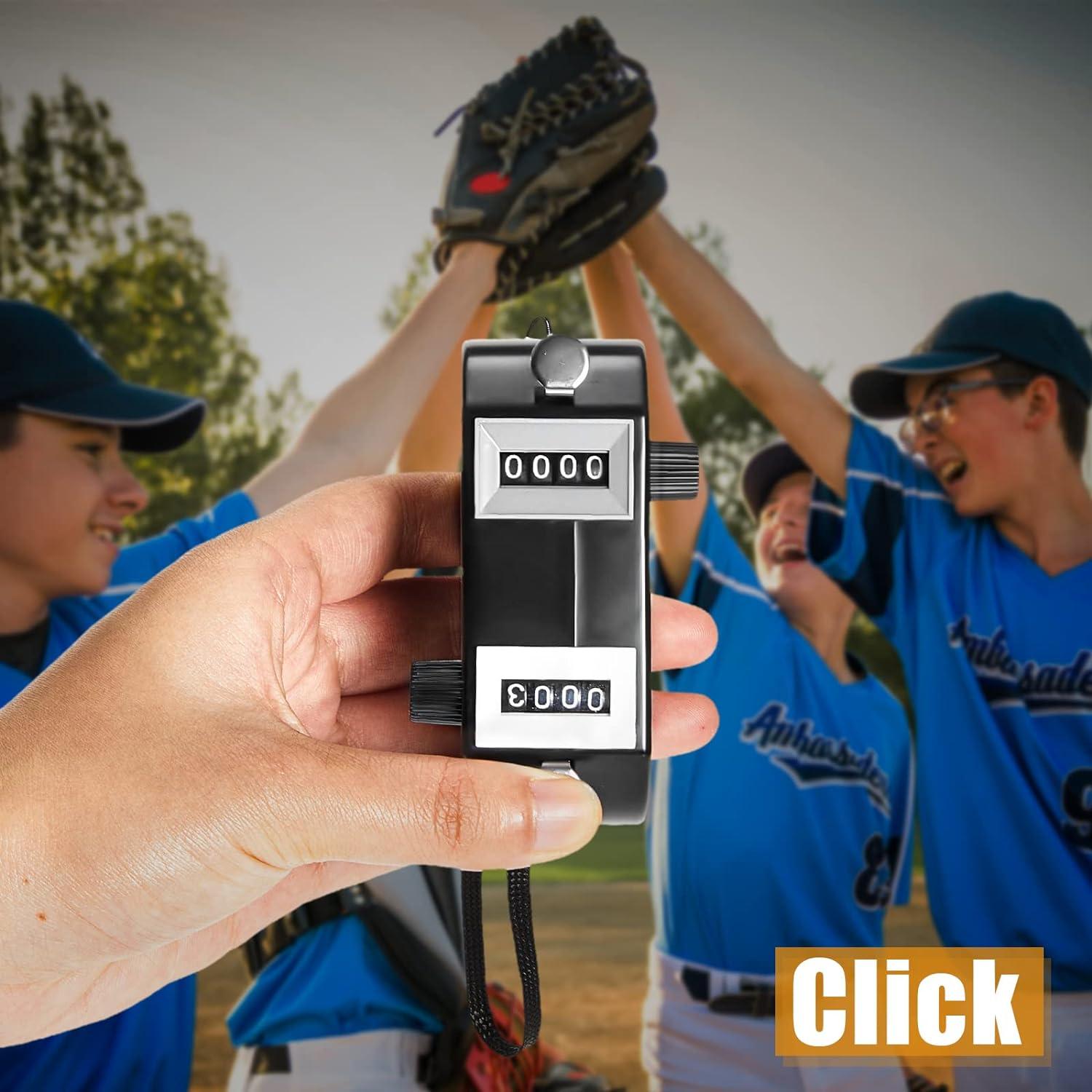 Flutesan 2-Piece Dual Pitch Counter Set - Black Handheld Score Tracker ...