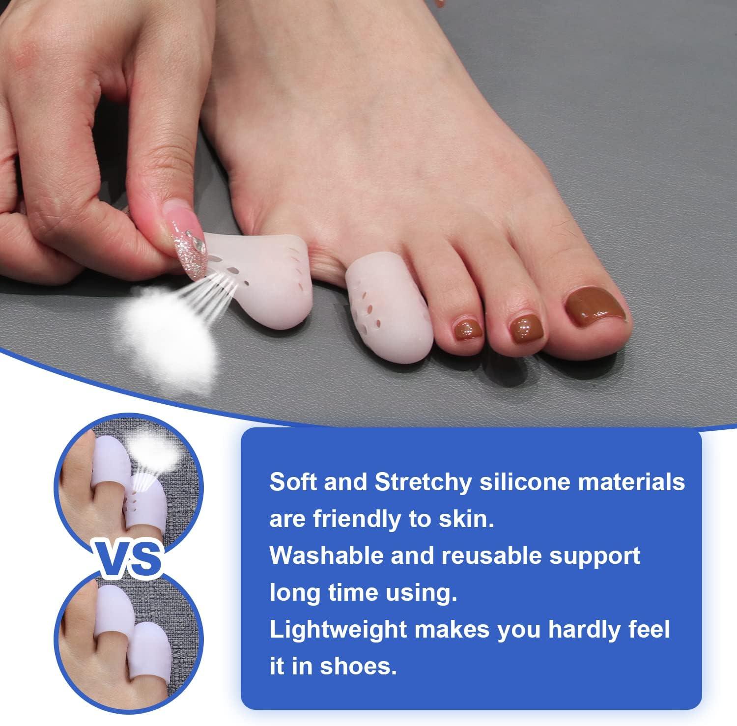 Winiyou Silicone Toe Protectors - 14 Pack Small Toe Covers for Men ...