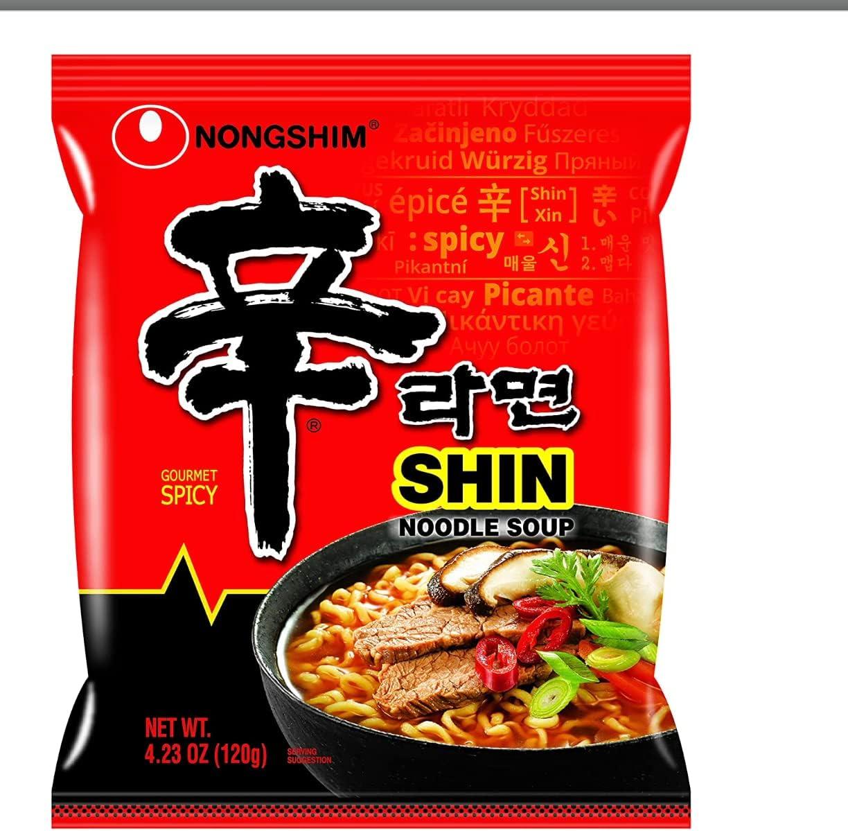 Nongshim SHIN Noodles Soup Ramyun and Assorted Flavour Ramen (10 Packs ...