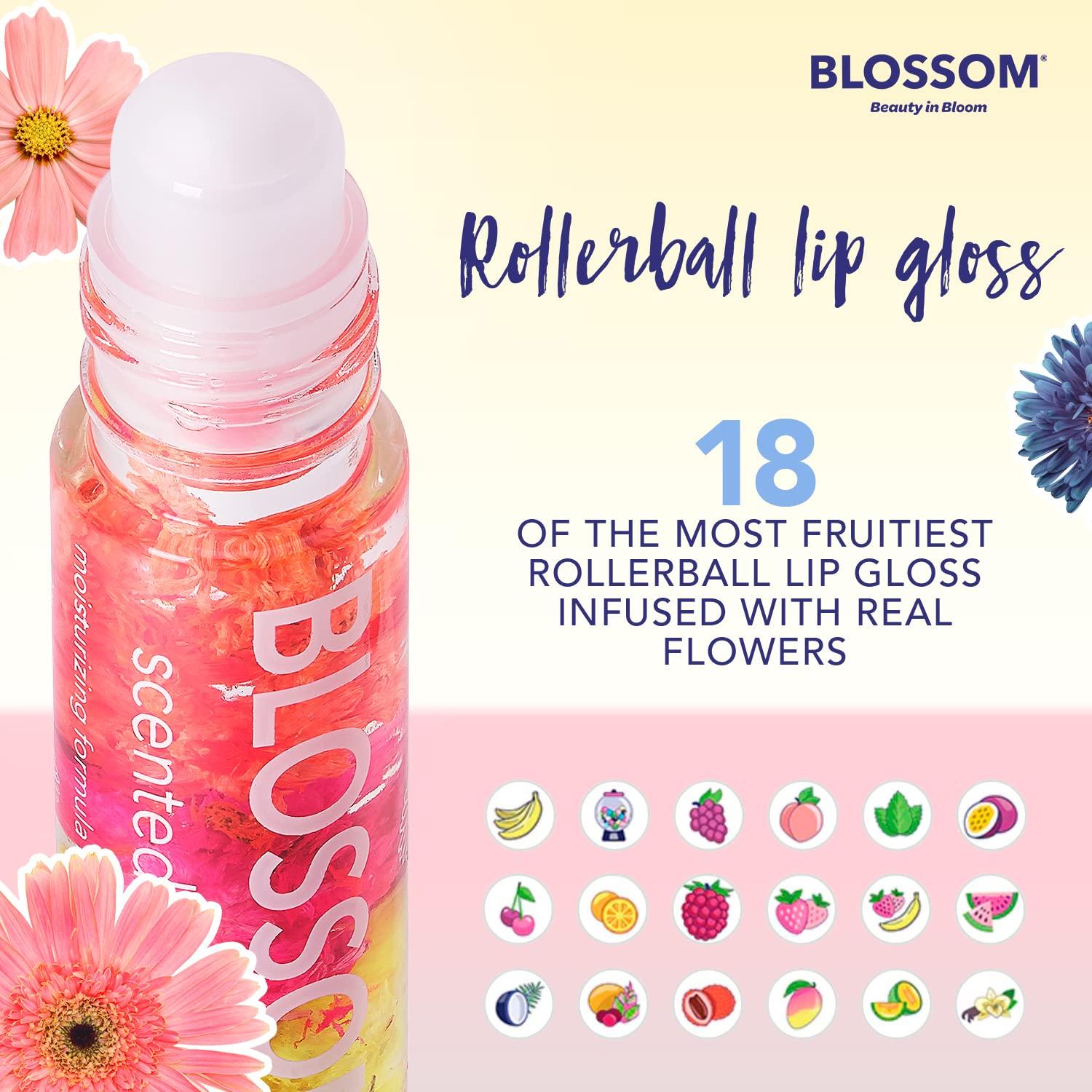 Blossom Roll on Lip Gloss | Infused with Real Flowers | Made in USA | 0 ...