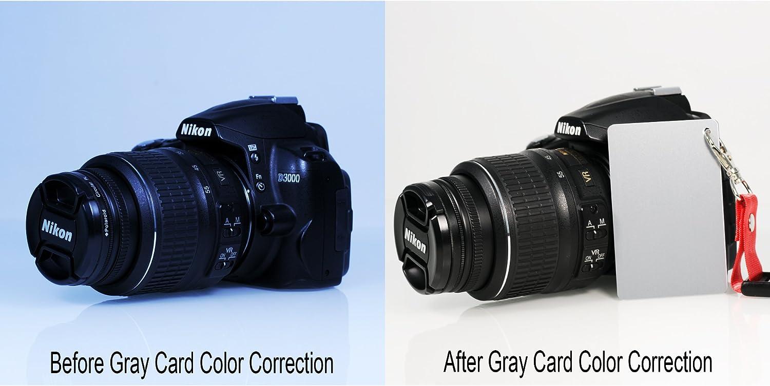 Foto&Tech 3-in-1 Waterproof White Balance Card Set with Gray Card ...