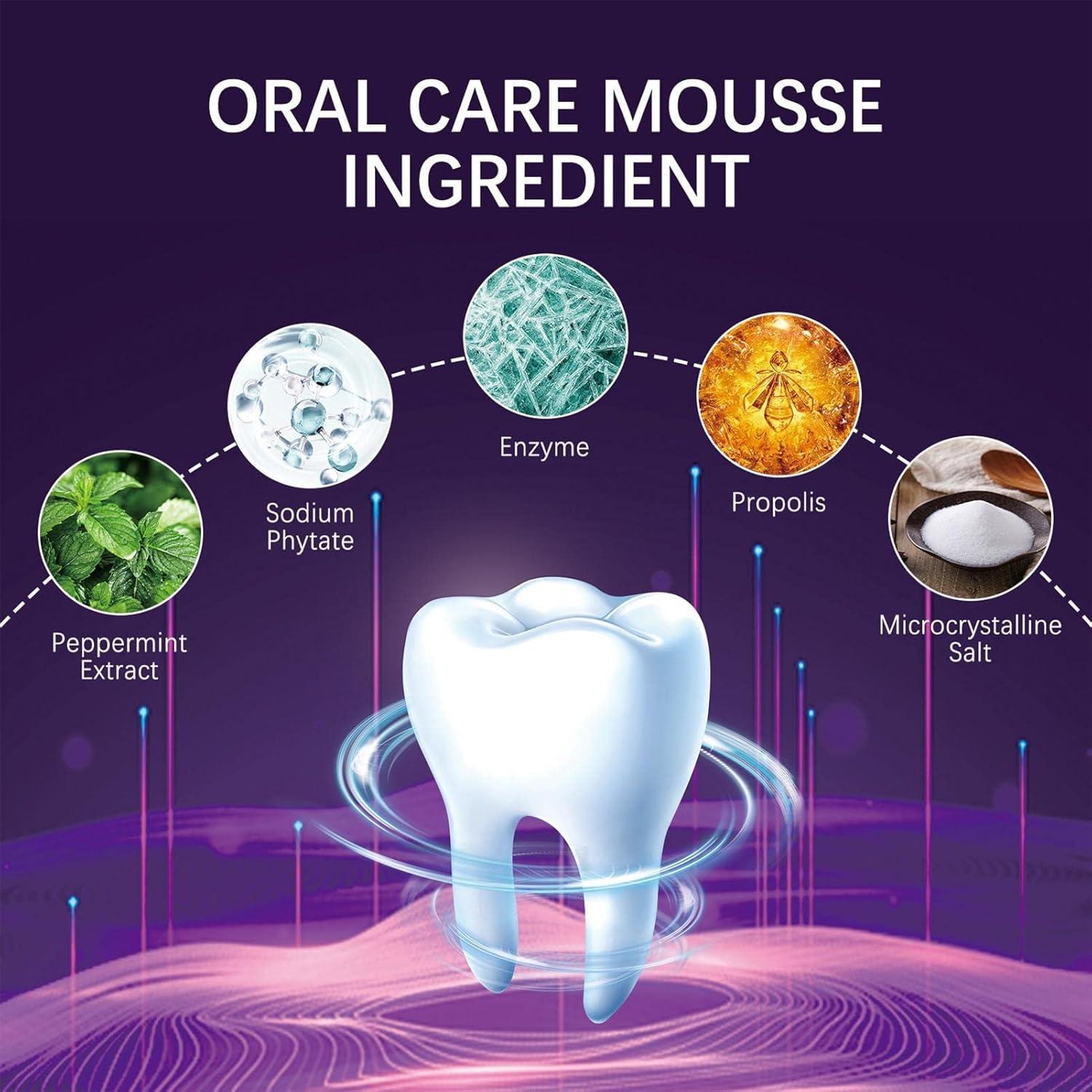 Tooth White Mousse - Ultra-Fine Whitening Foam | 45ml Stain Removal ...