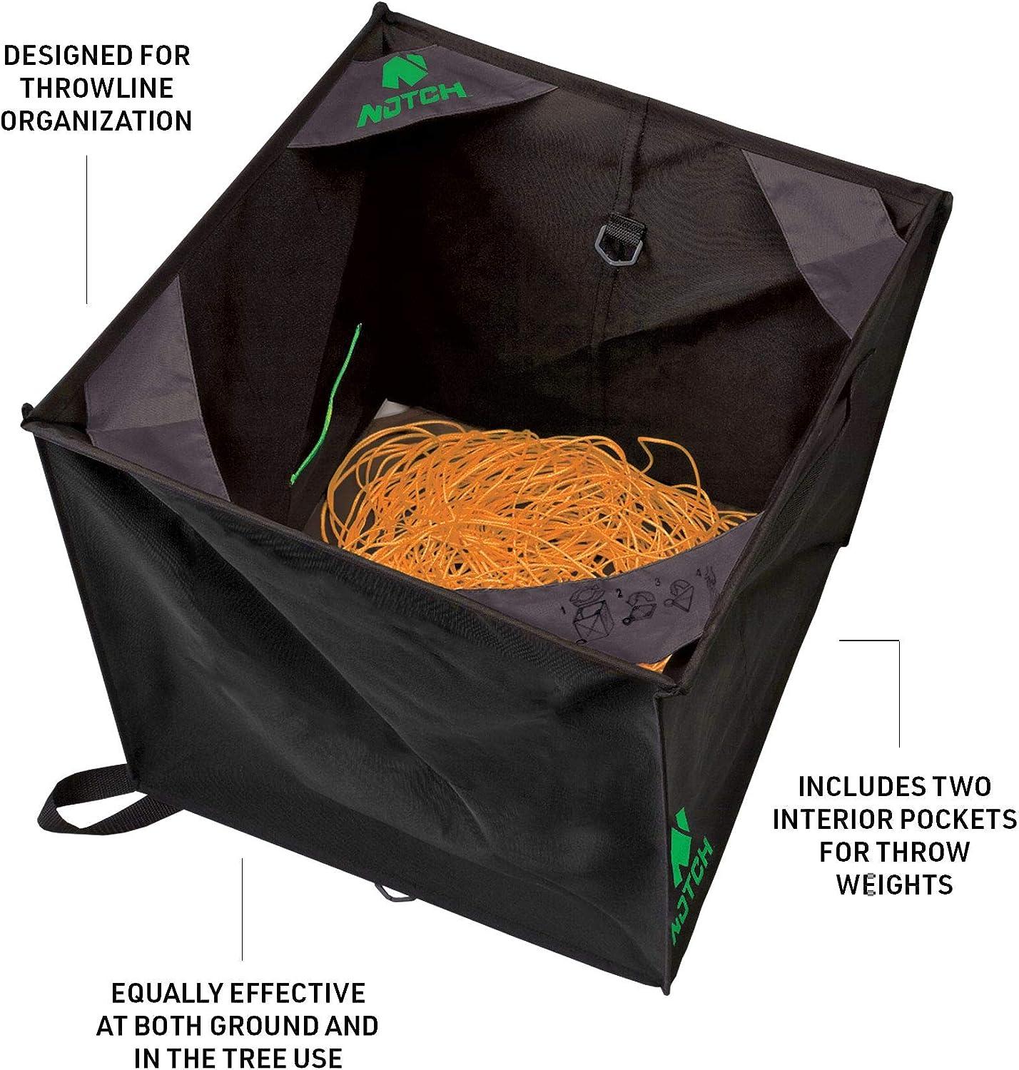 Notch Throwline Folding Cube, Black, 17x17x17