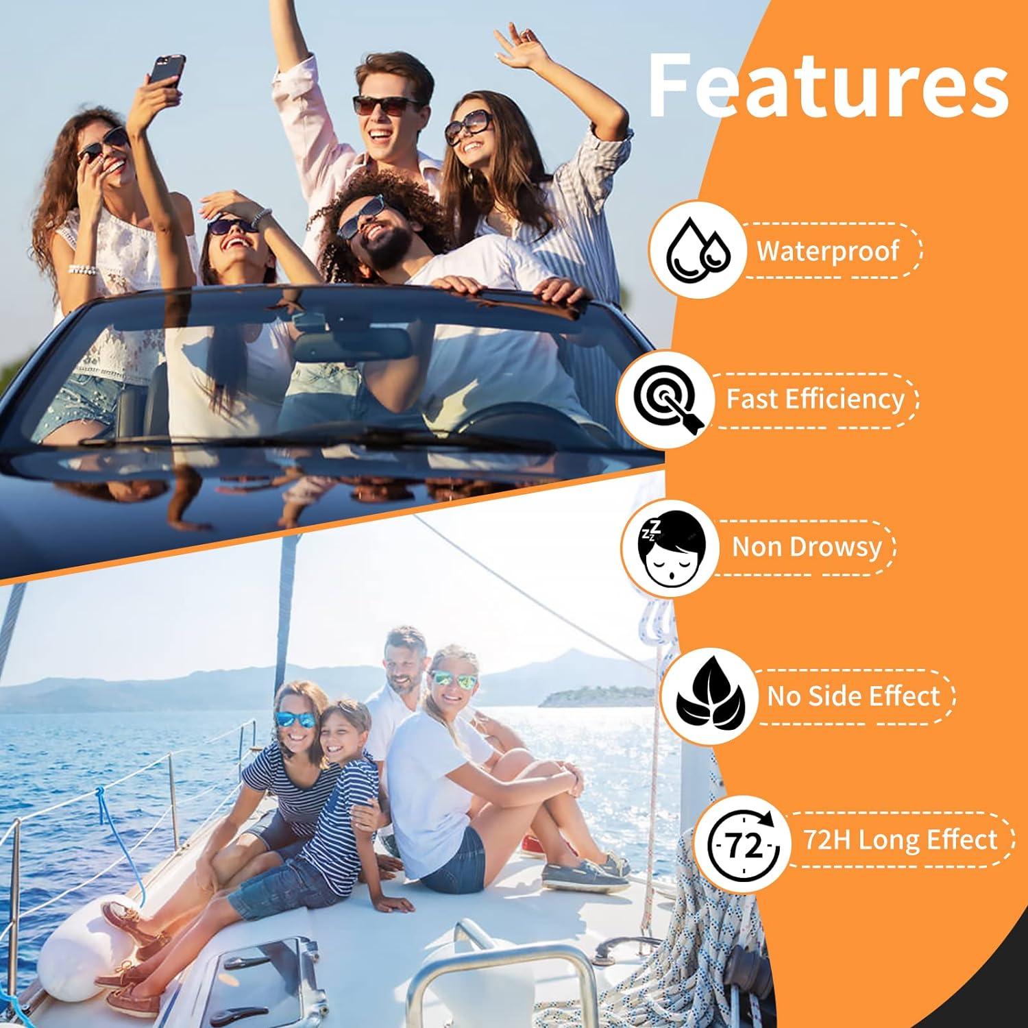 Motion Sickness Relief Patches - Anti-Nausea Bands for Adults & Kids ...