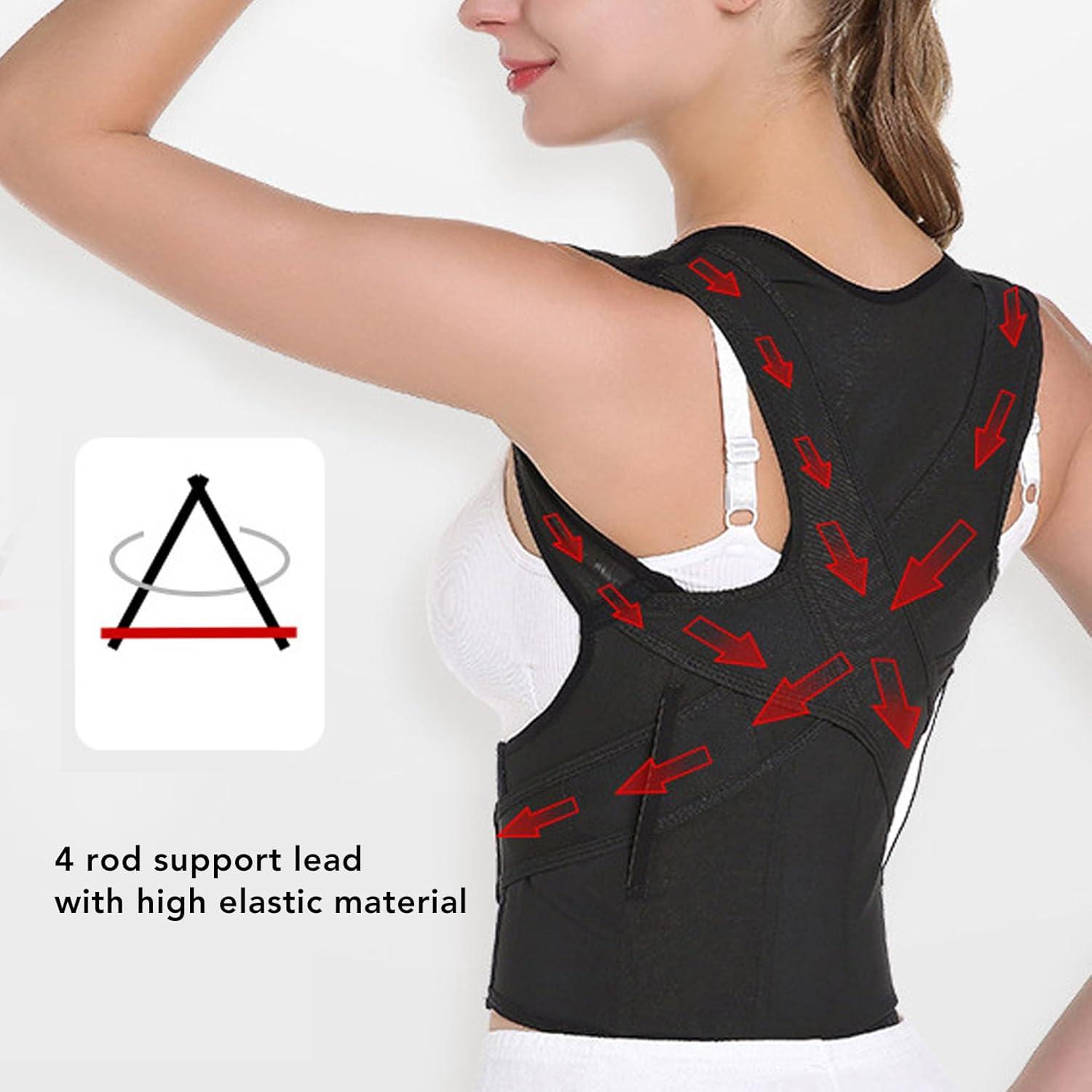 Adjustable Back Bandage for Posture Correction | Shoulder Support ...