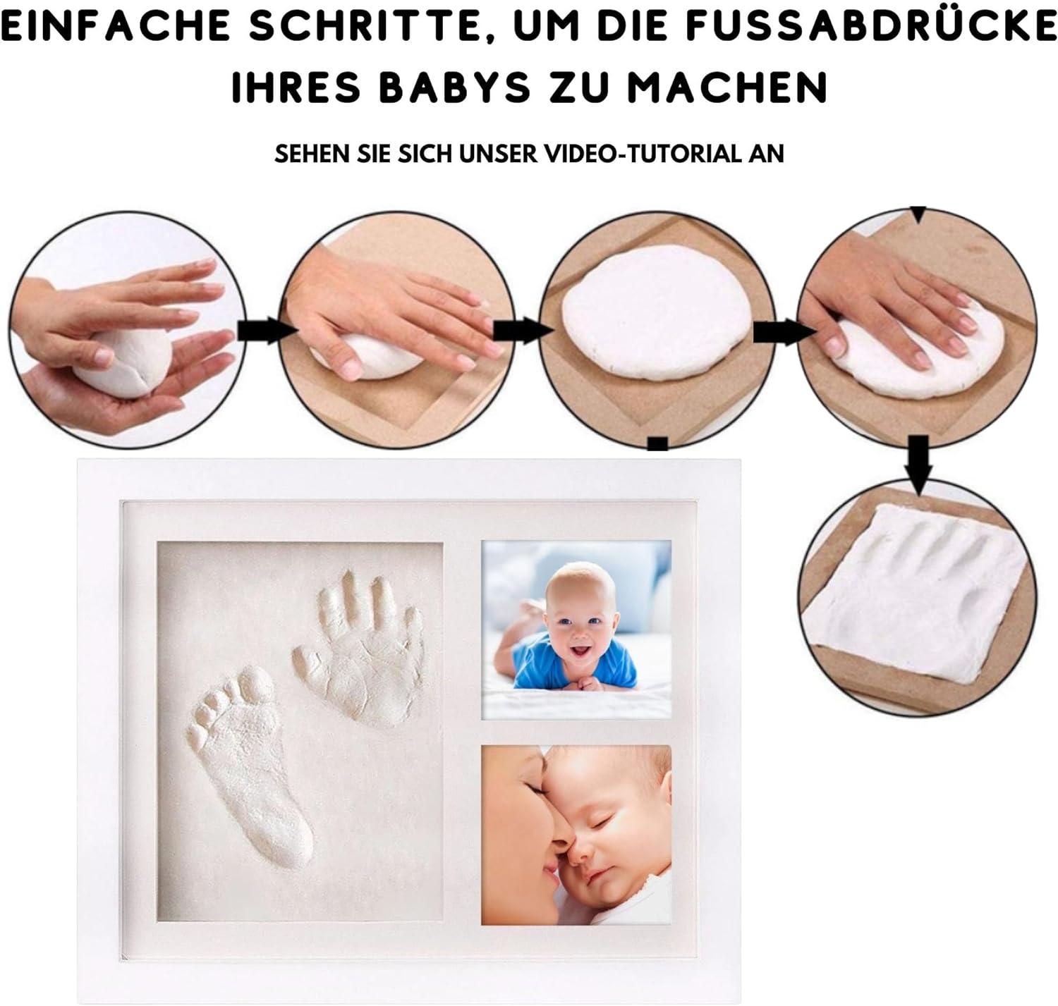 Huborns Baby Handprint & Footprint Picture Frame - Keep Memories ...