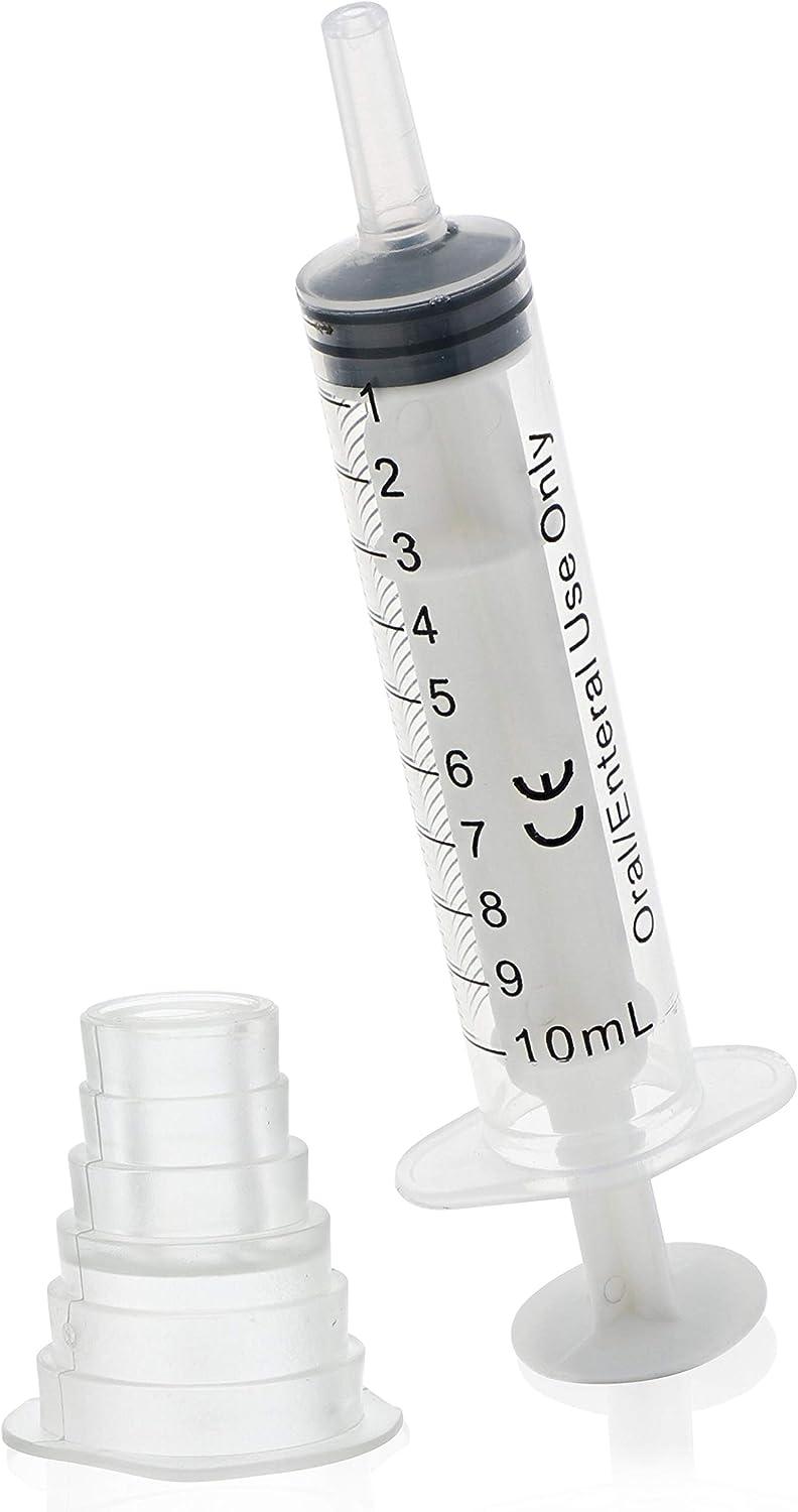 Oral Medicine Syringes with Bottle Adapter - Transparent (10 Pack ...