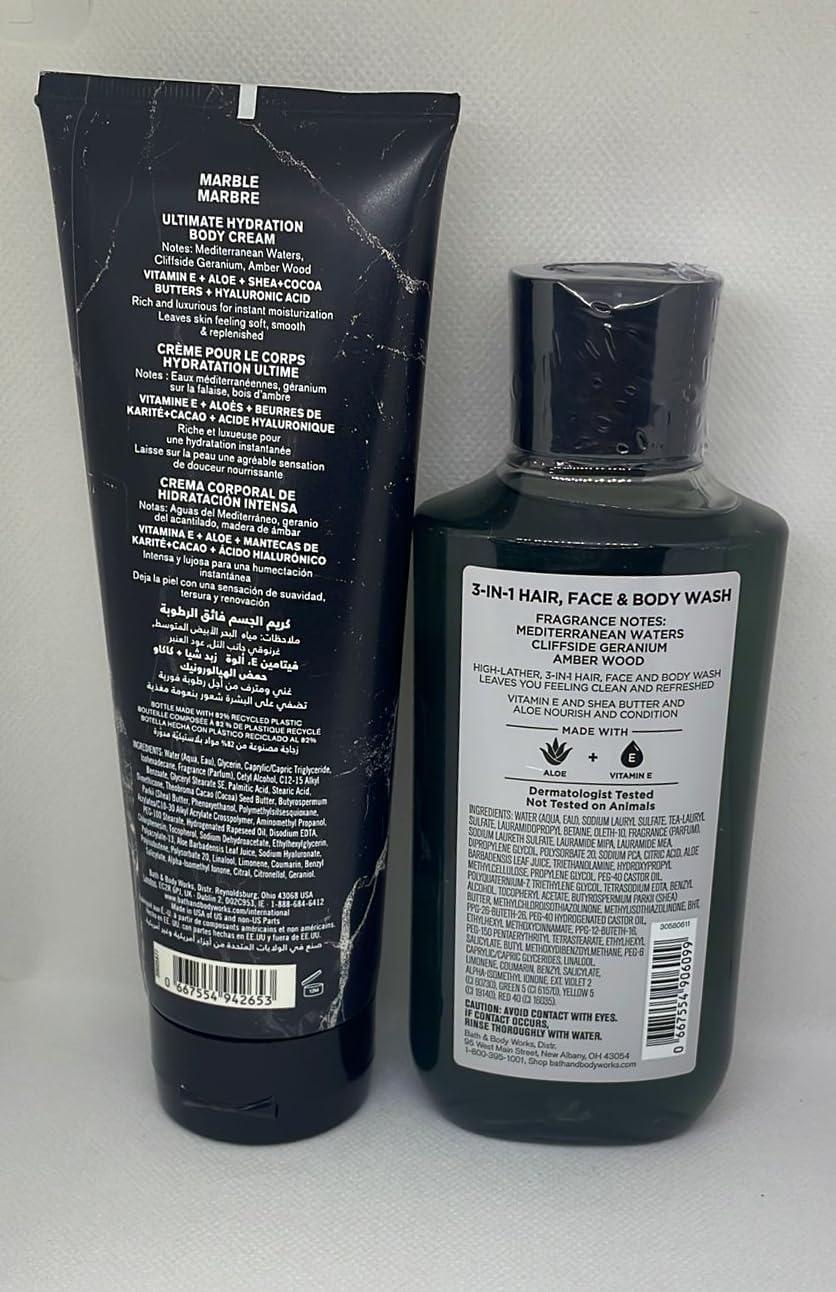 Bath and Body Works Men s Marble Collection - New Fall Scent 2-Piece ...