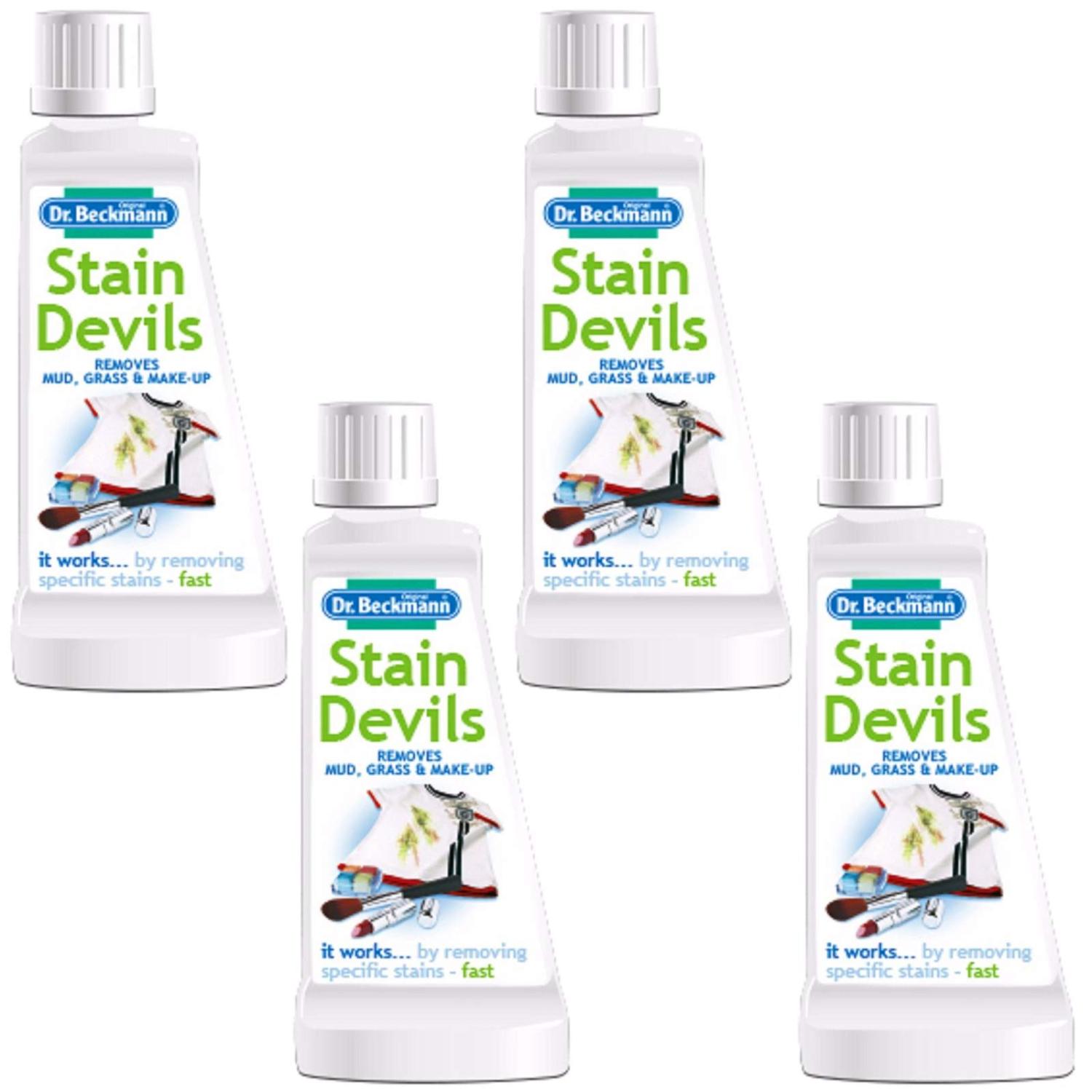 Dr Beckmann Stain Devils Mud Grass & Make Up Remover (4 x 50ml) | Buy Now with Express ...