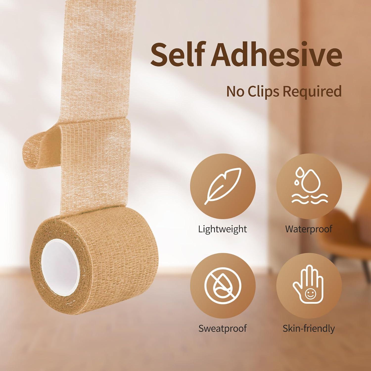 Buy Phytop Self-Adhering Cohesive Bandage | 5 cm x 4.5 m | 12 Rolls for ...