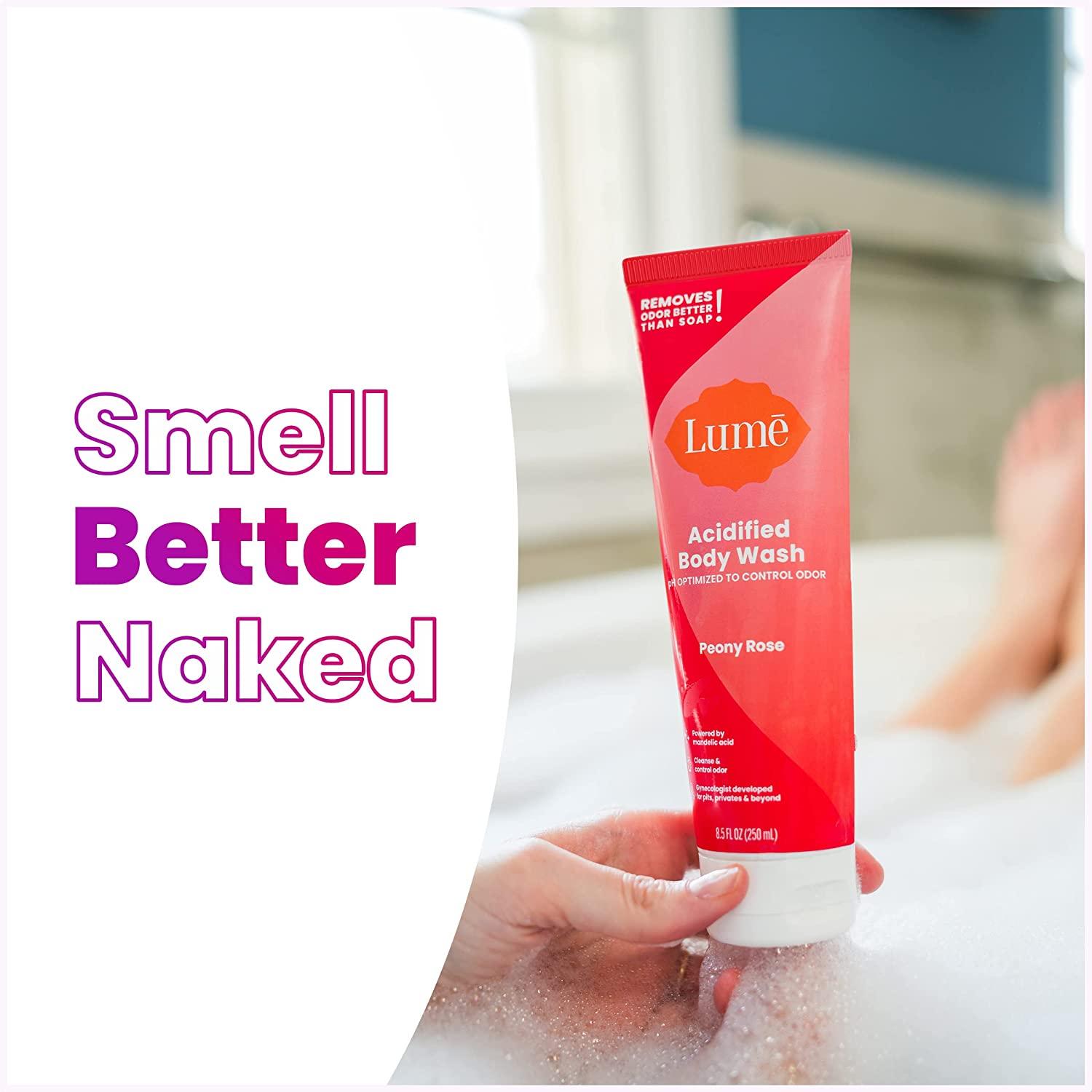 Lume Acidified Body Wash - Peony Rose - 8.5 Oz | pH-Balanced Cleansing ...