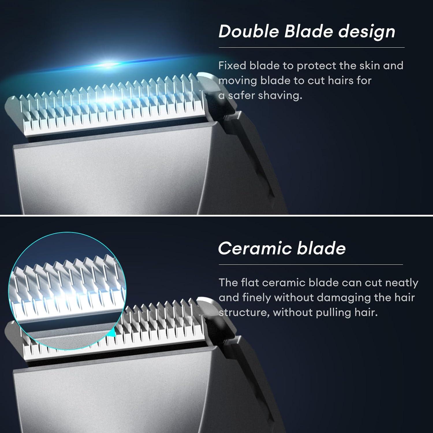 KENSEN Men's Body Hair Trimmer - Rechargeable Groin and Pubic Hair ...