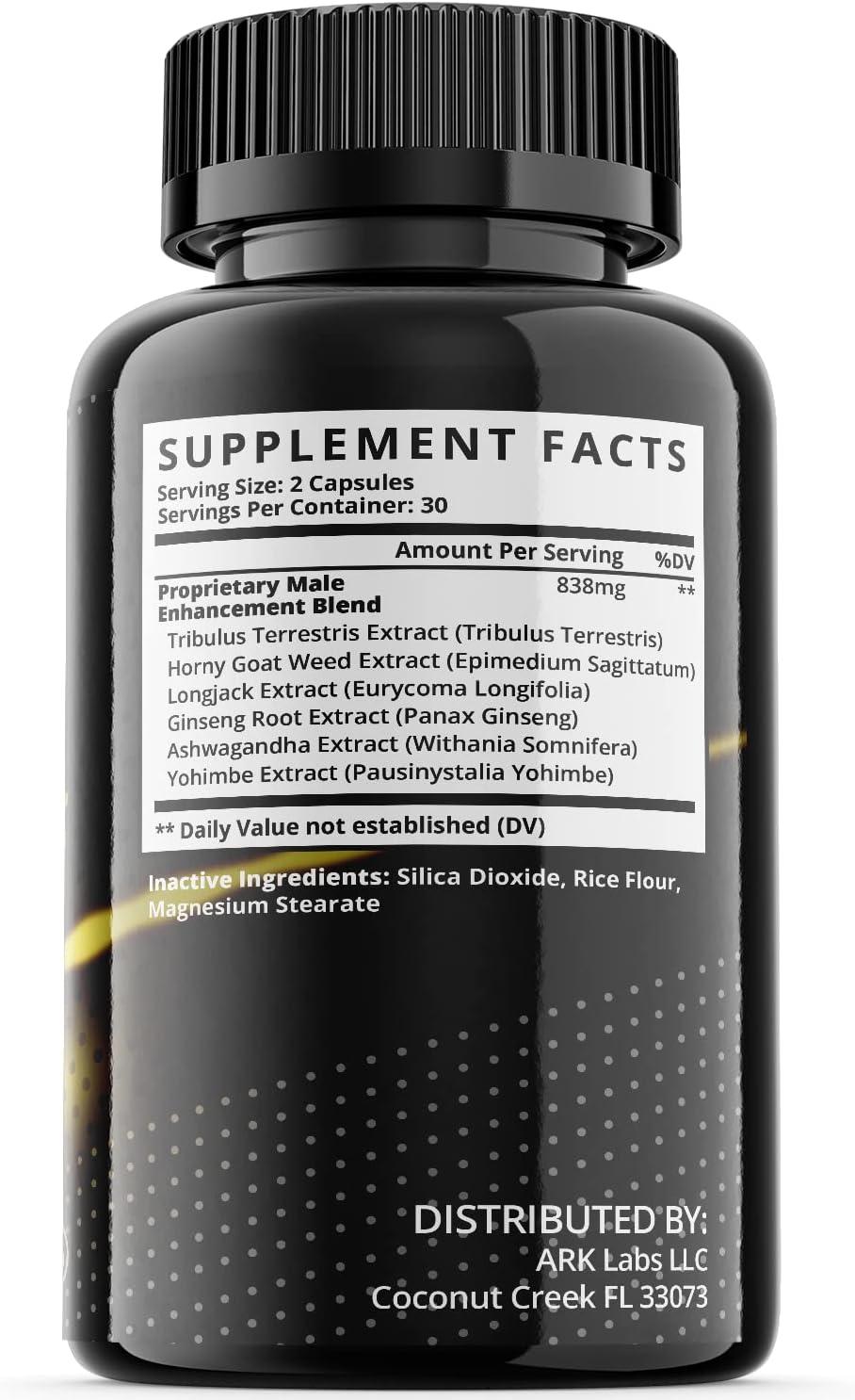 King Cobra Male Enhancement Formula - 60 Capsule by Ark Labs | Boost ...