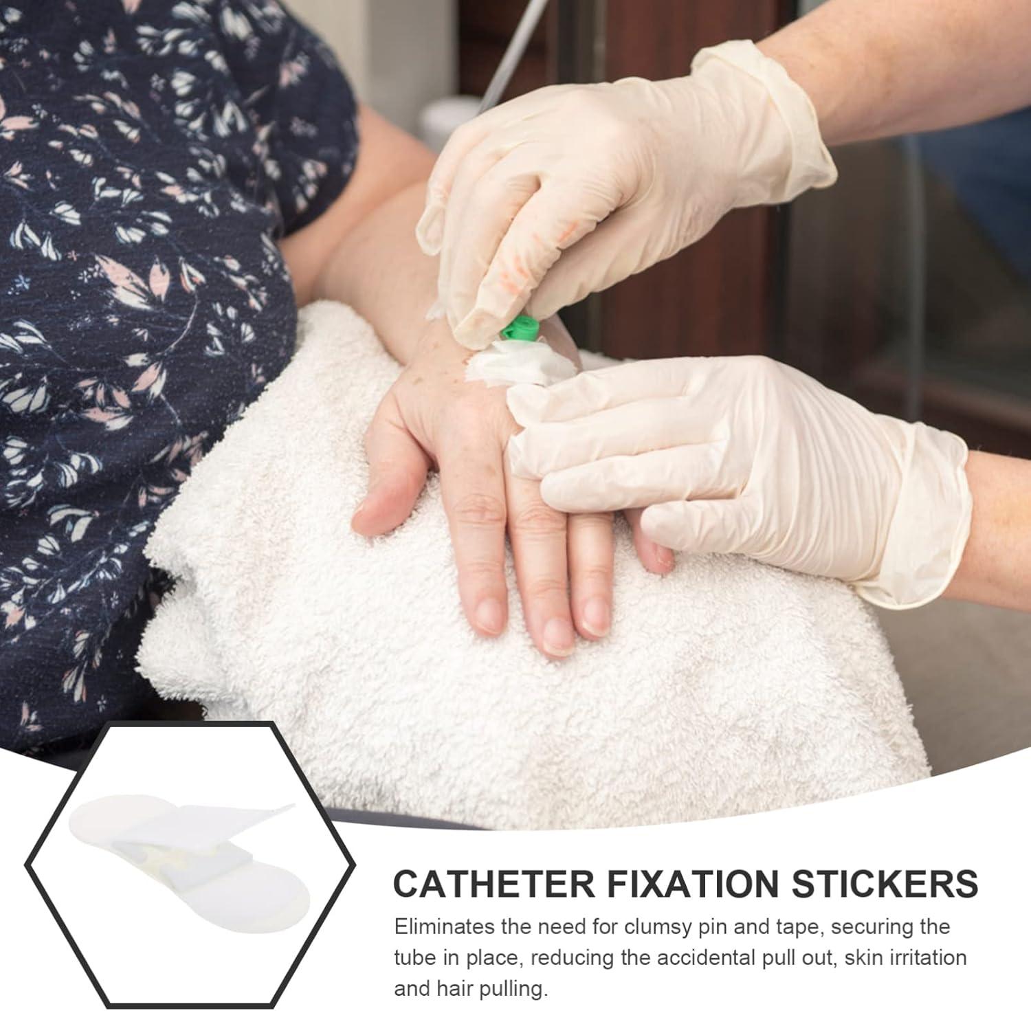 Exceart Catheter Fastening Sticker & Holder 6 Pieces for Urine Leg Bag ...