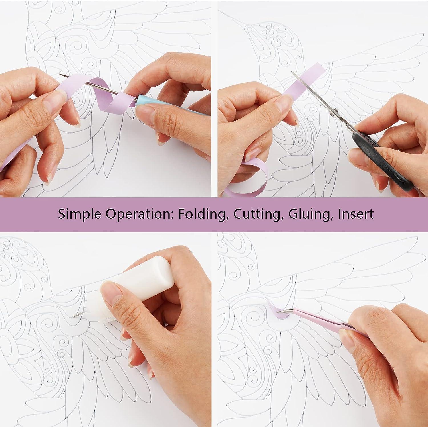 Uniquilling Paper Quilling Kit for Adults - Hummingbird DIY Kit with ...