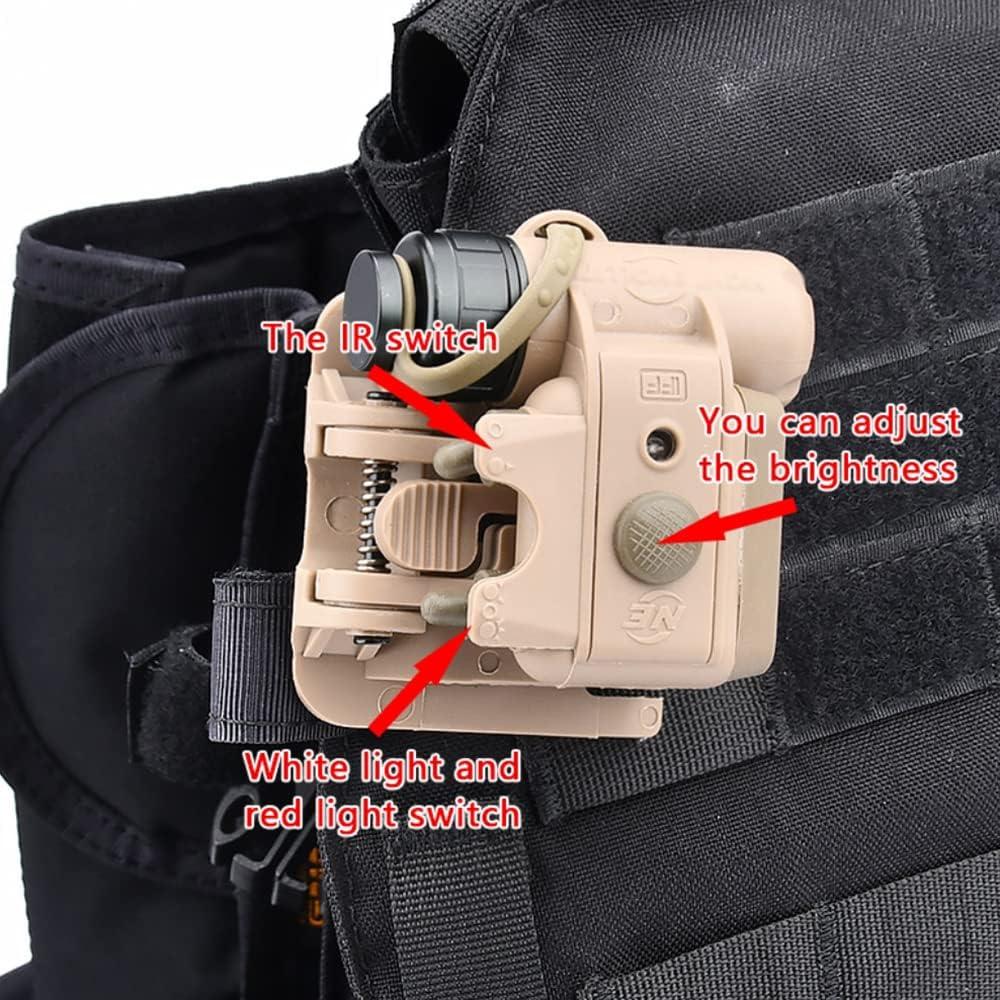 Qiruimy Tactical Helmet Light Set Gen 3 - 360 Rotatable Airsoft ...