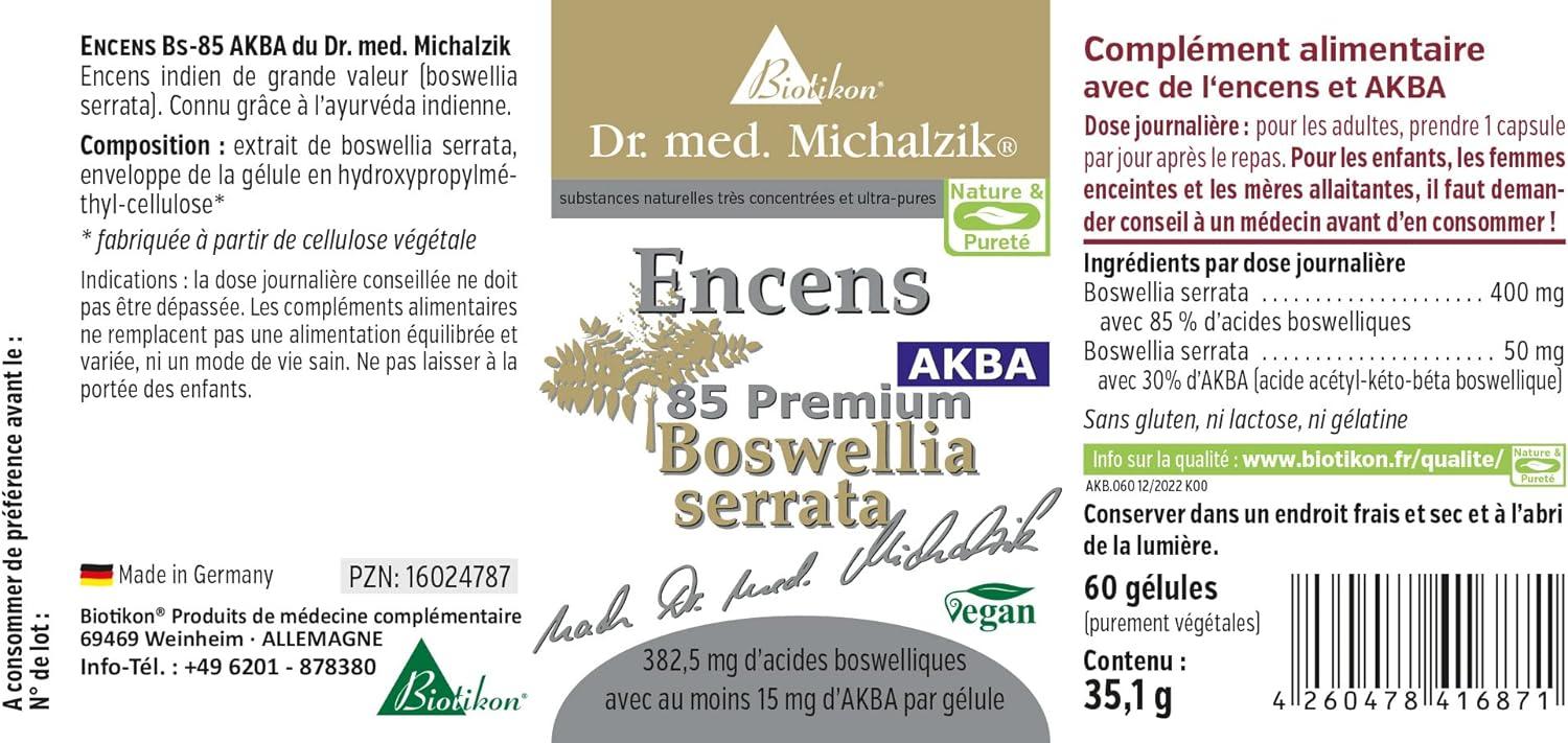 Buy Frankincense BS-85 AKBA - 100% Indian Frankincense Capsules | 15mg ...