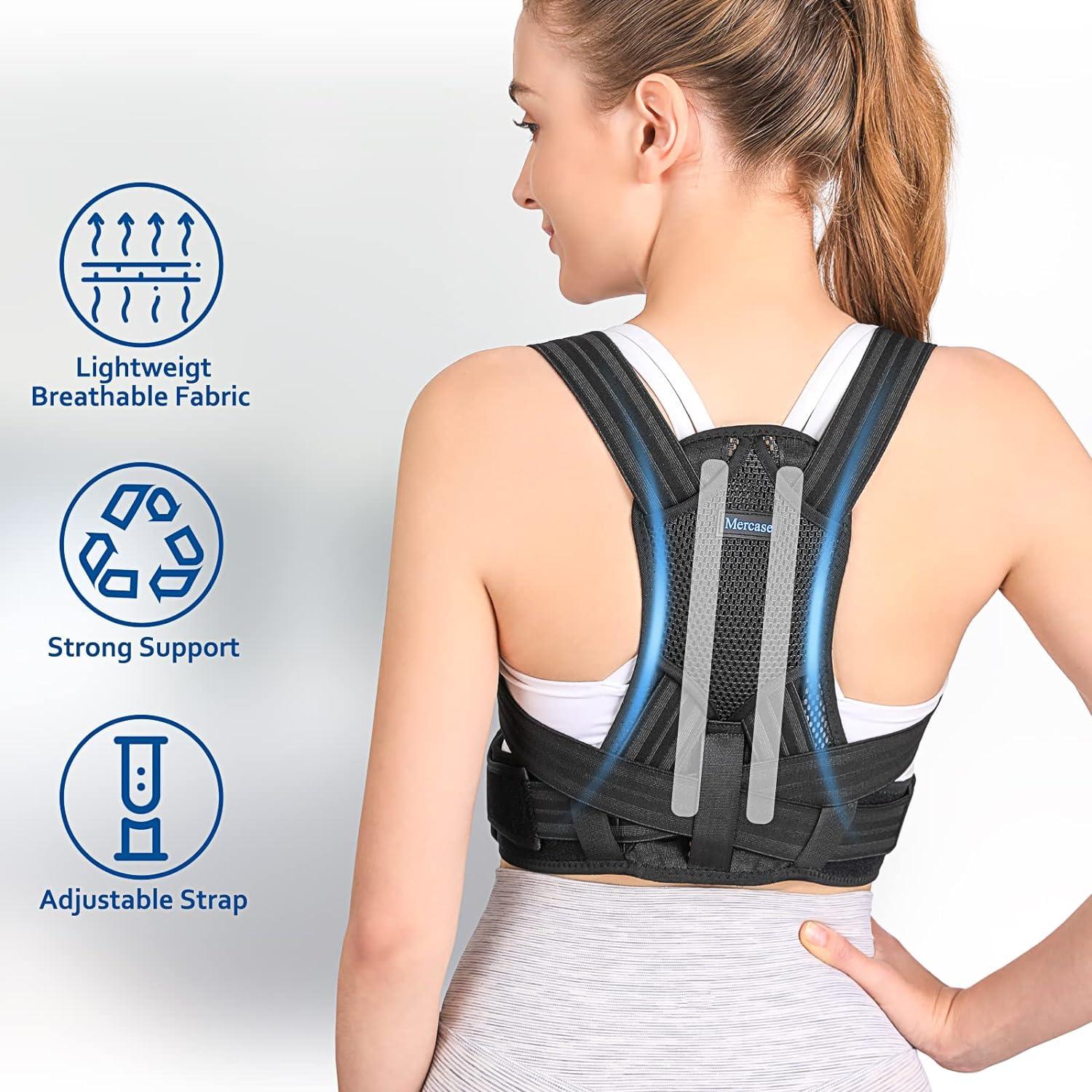 Mercase Posture Corrector for Women and Men - Adjustable Back Support ...