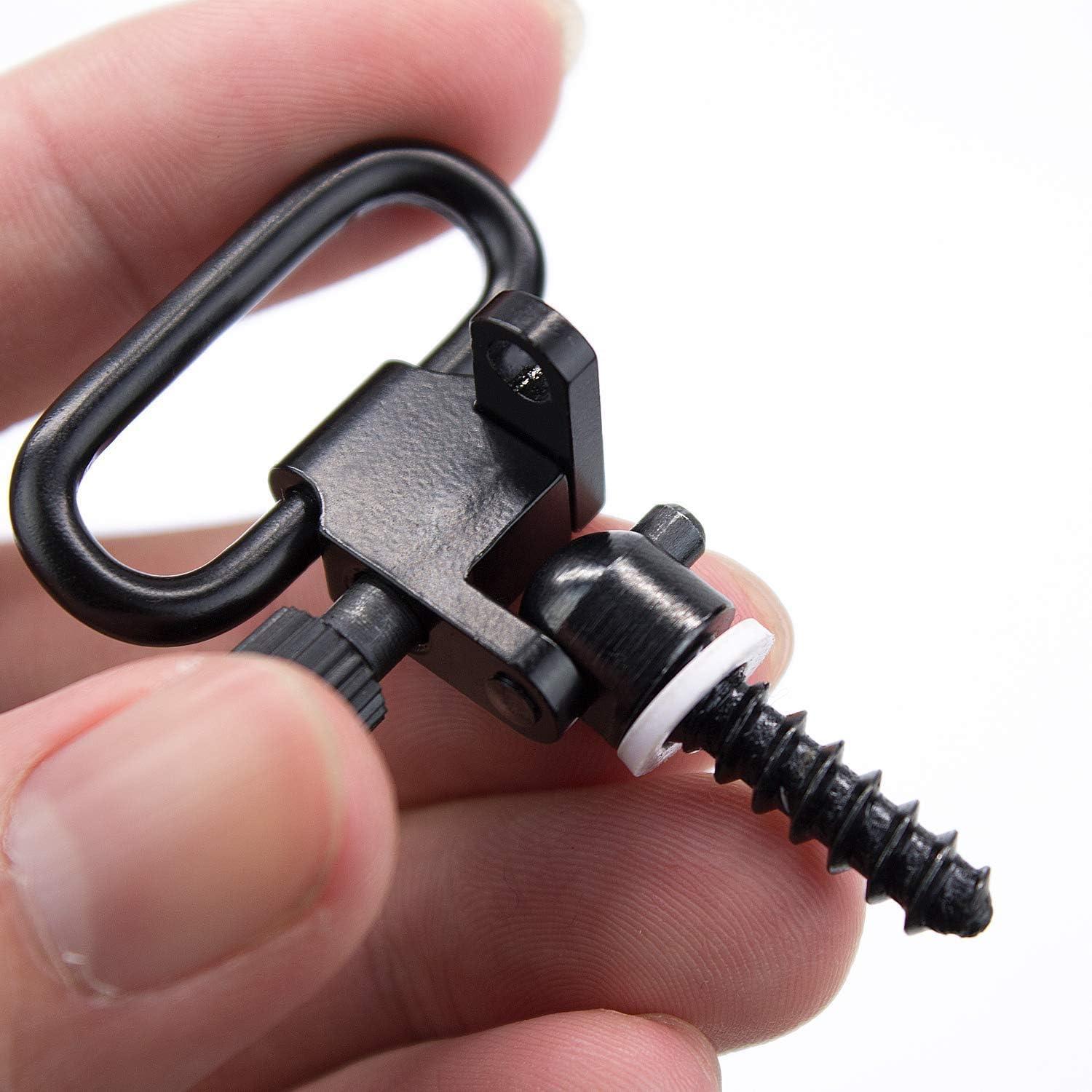 Braudel Quick Detachable Sling Swivel Cap Set with 1 Quick Release Tri ...