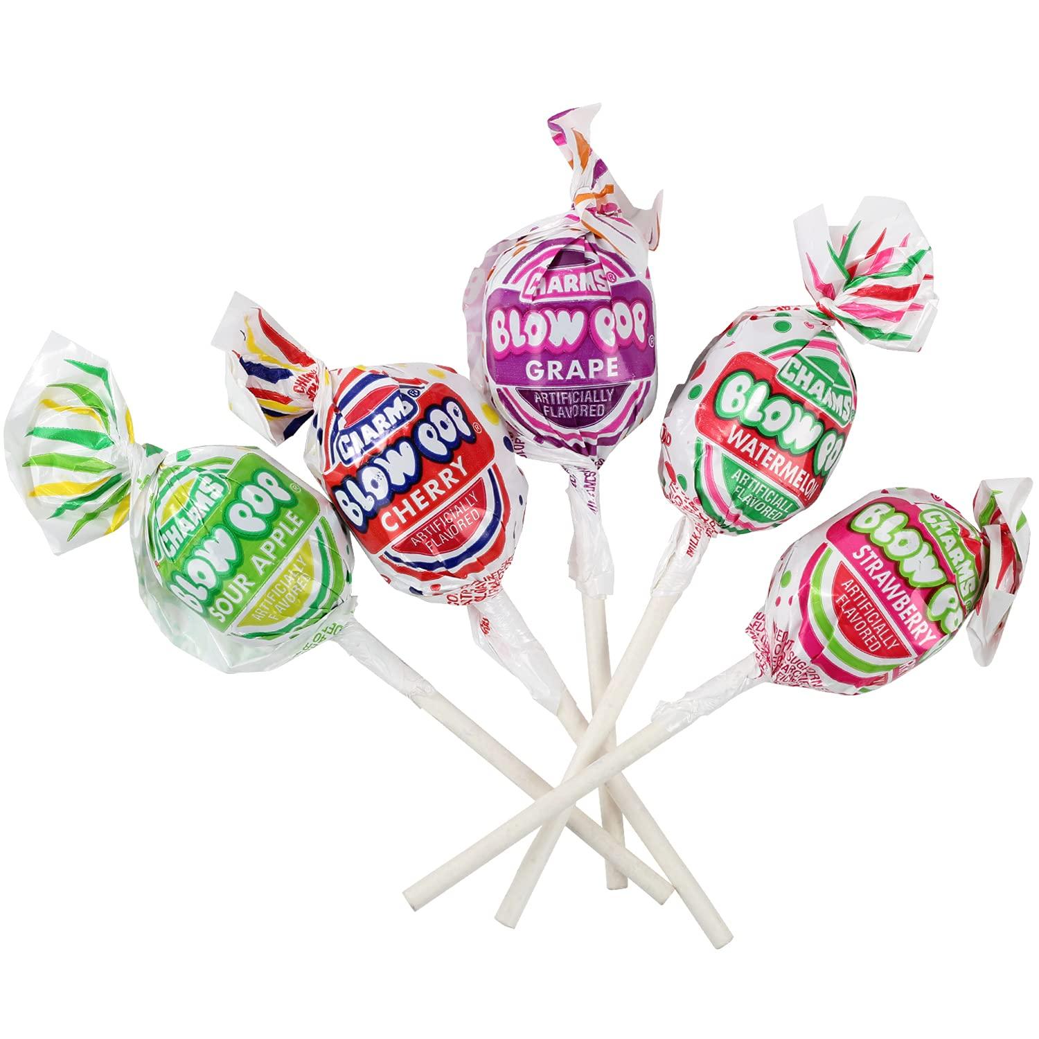 Charms Blow Pops - Assorted Flavors - 4 LB Bag - Bulk Candy | Buy Now with Express International ...