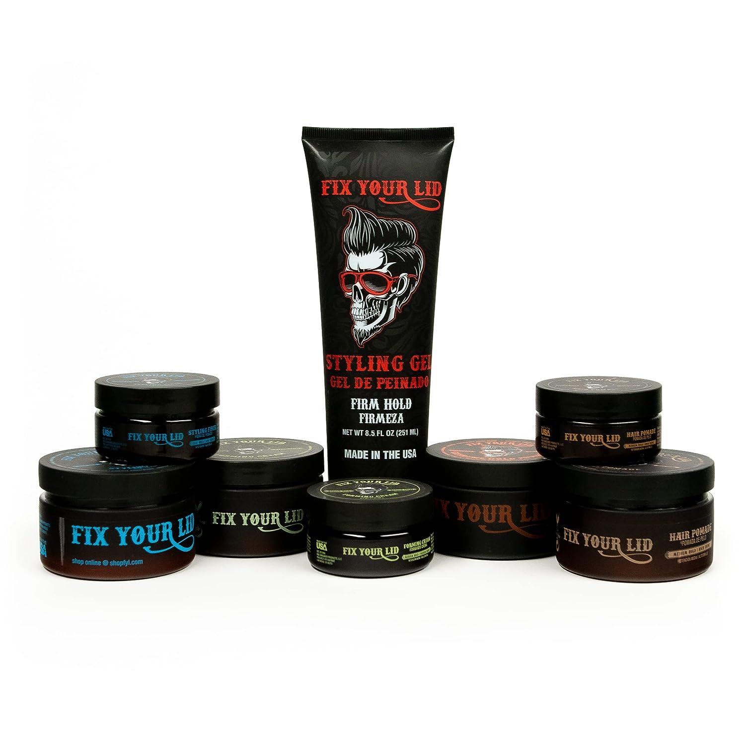 Fix You Lid High Hold Styling Fiber 17oz Mens Hair Cream Low Shine For Short And Long Hair