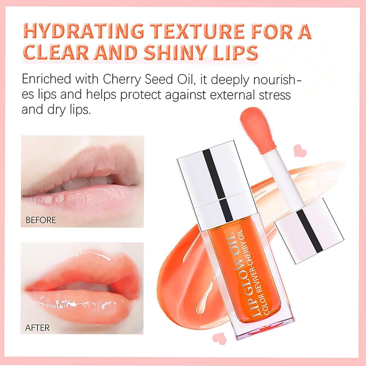 TENGLONG Raspberry Plumping Lip Oil - Long Lasting Hydration ...