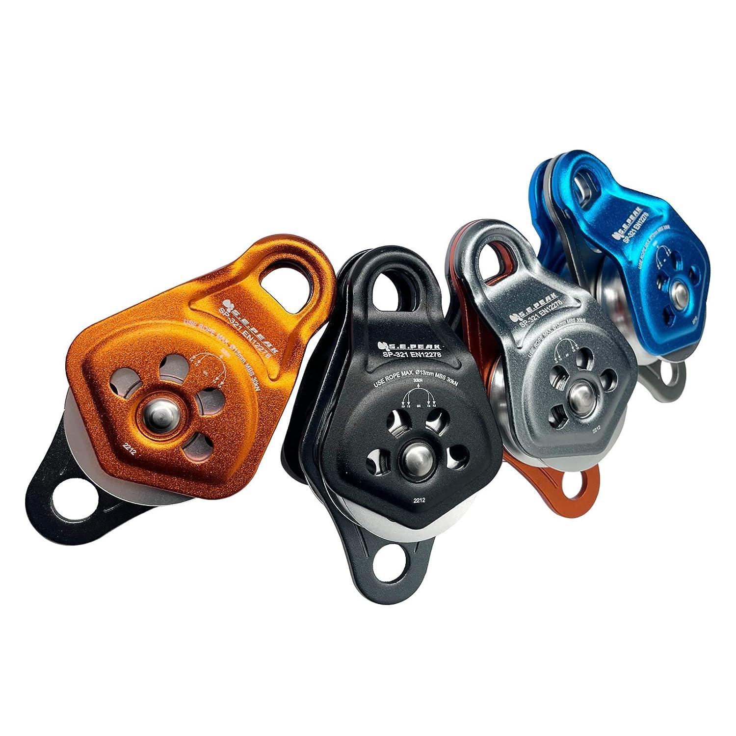 S.E.PEAK 30kN Double Pulley Sheave w/ Swing Plate CE - High Strength ...