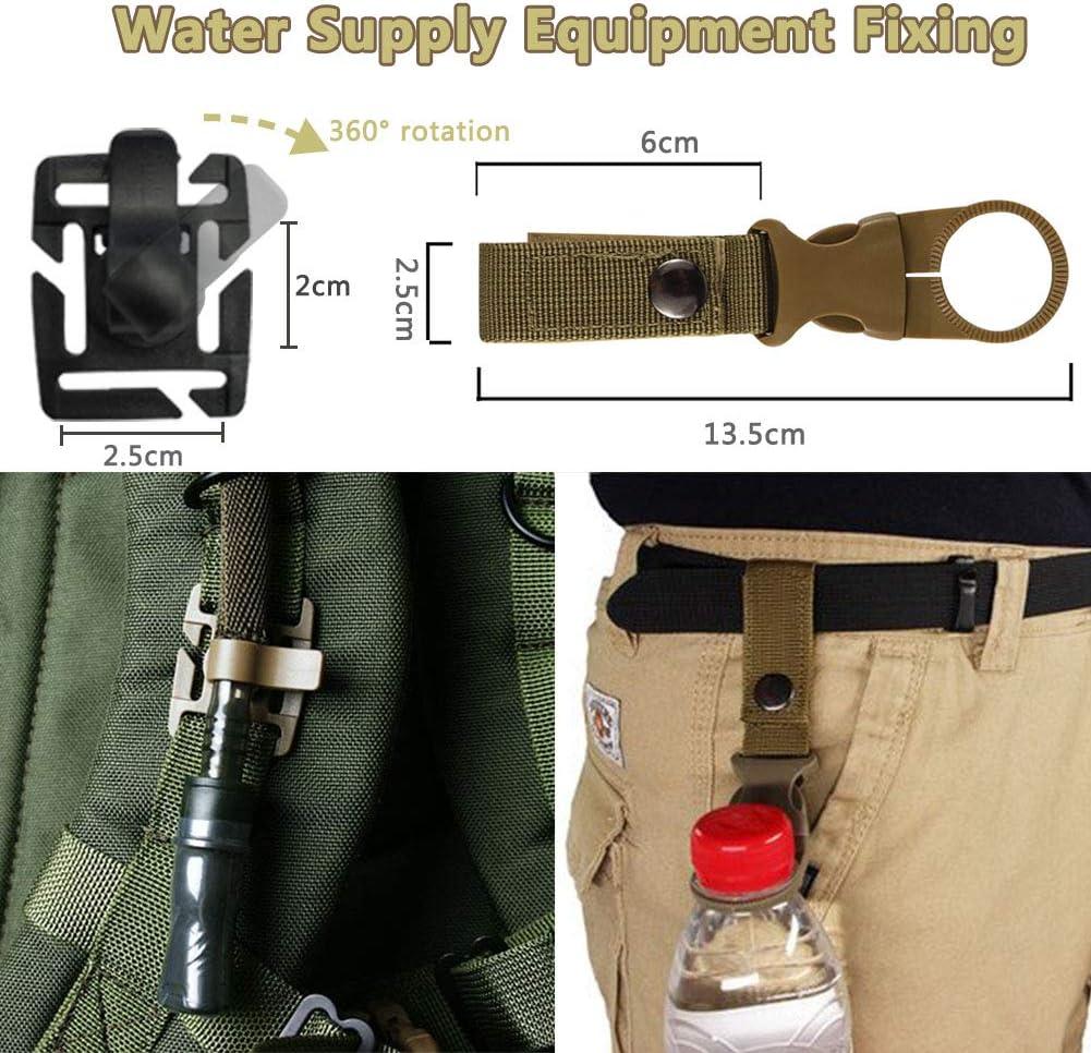 ECANGO 48PCS Tactical Gear Clip Set - Molle Strap Attachments for ...