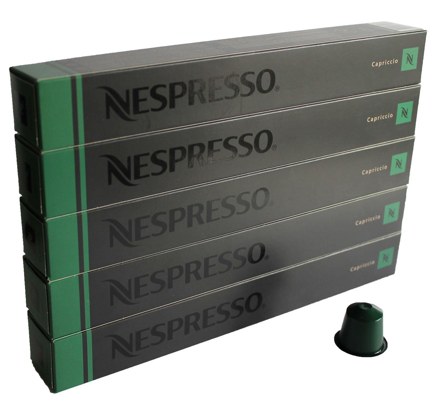Nespresso 50 Capsules - 5X 10 Capriccio Espresso Original Capsules ...