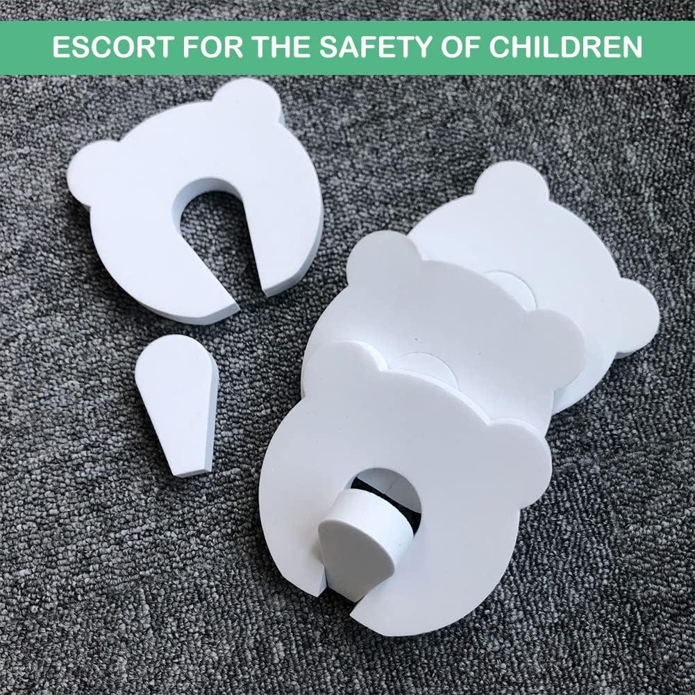 Kids Foam Door Stop 6PC Set - Baby Safety Finger Guard (White) | Buy ...