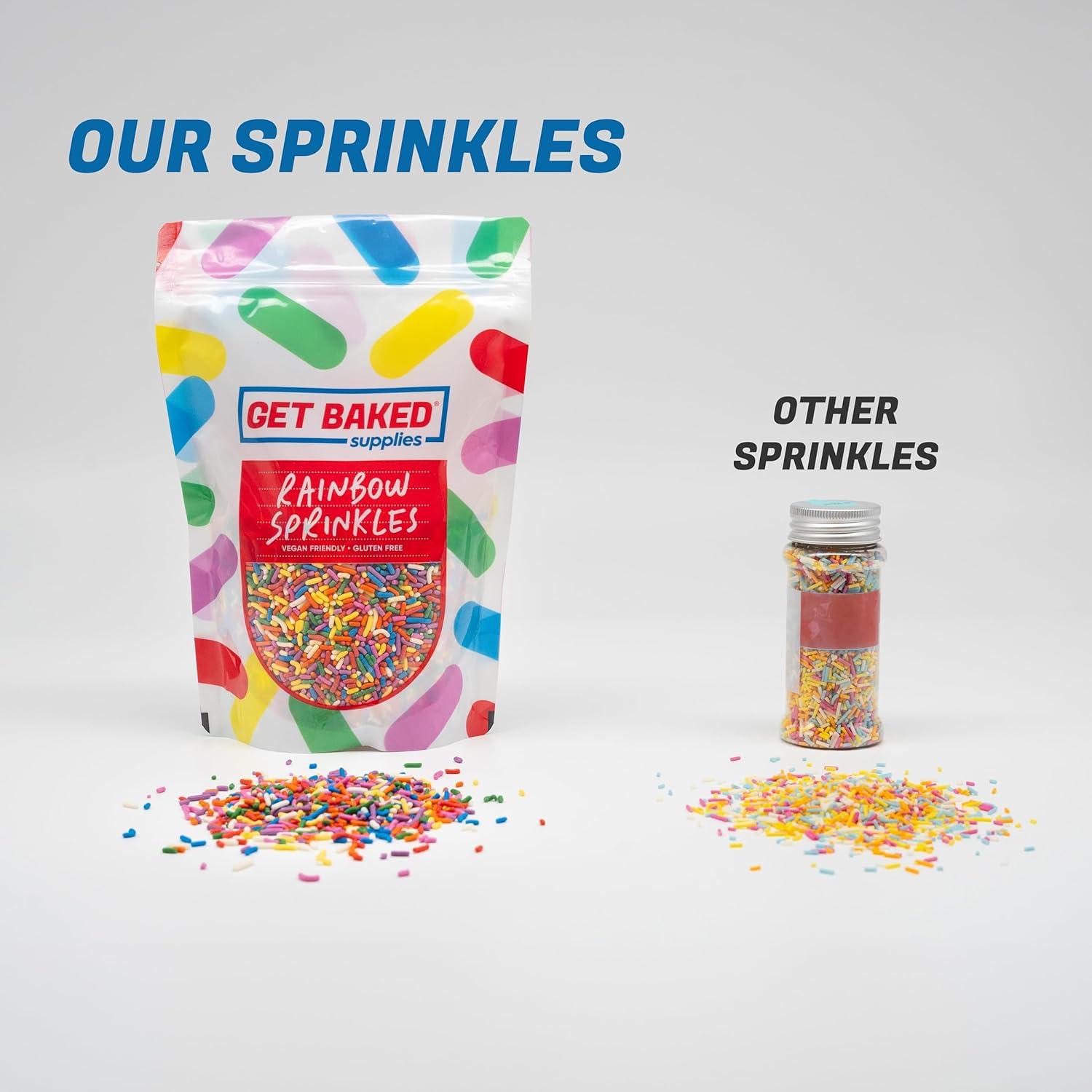 GET BAKED Rainbow Sprinkles | Genuine American Sprinkles | 1kg | Vegan ...