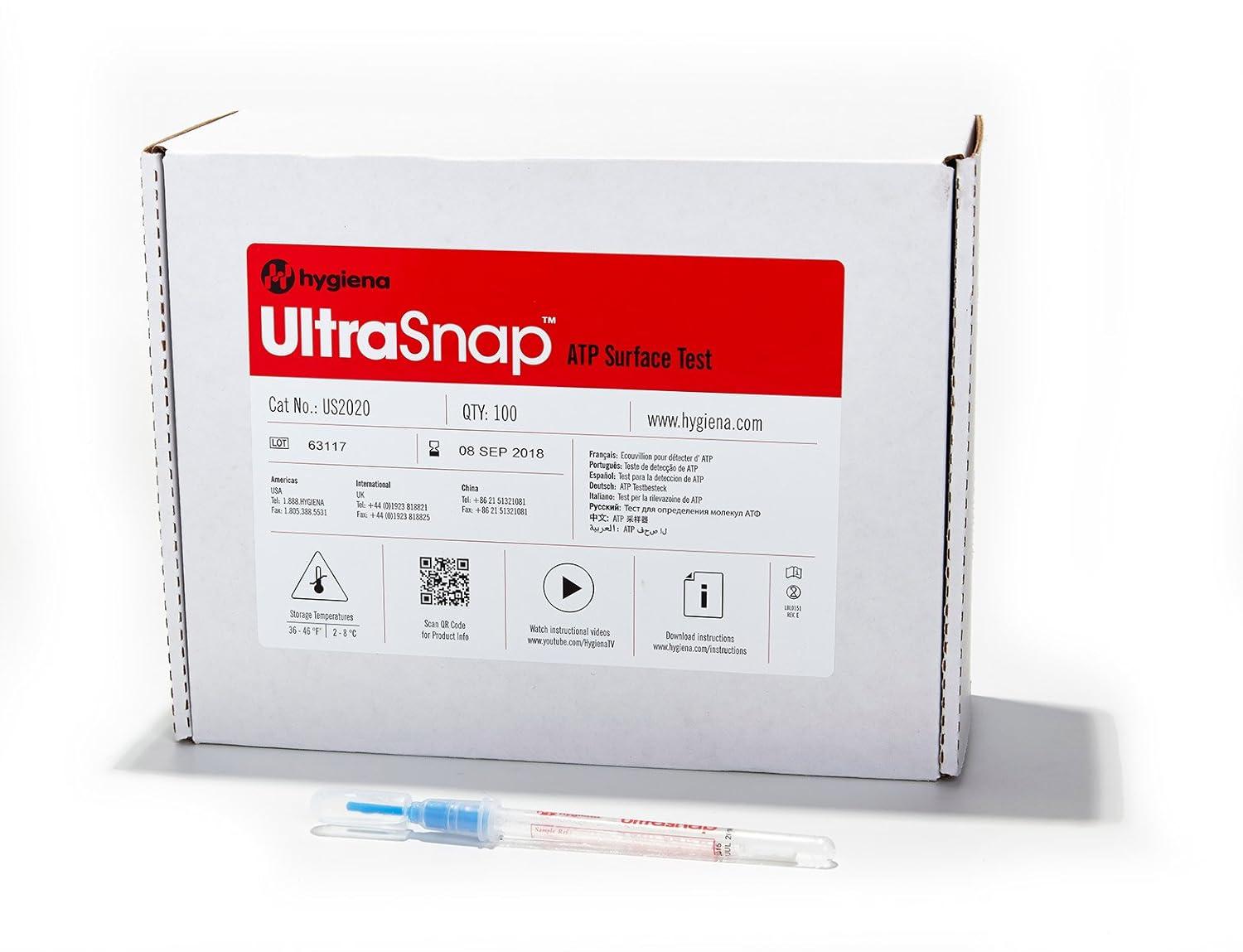 Hygiena Ultrasnap Surface ATP Test Devices - 100 Pack | Bio Shield Tech ...