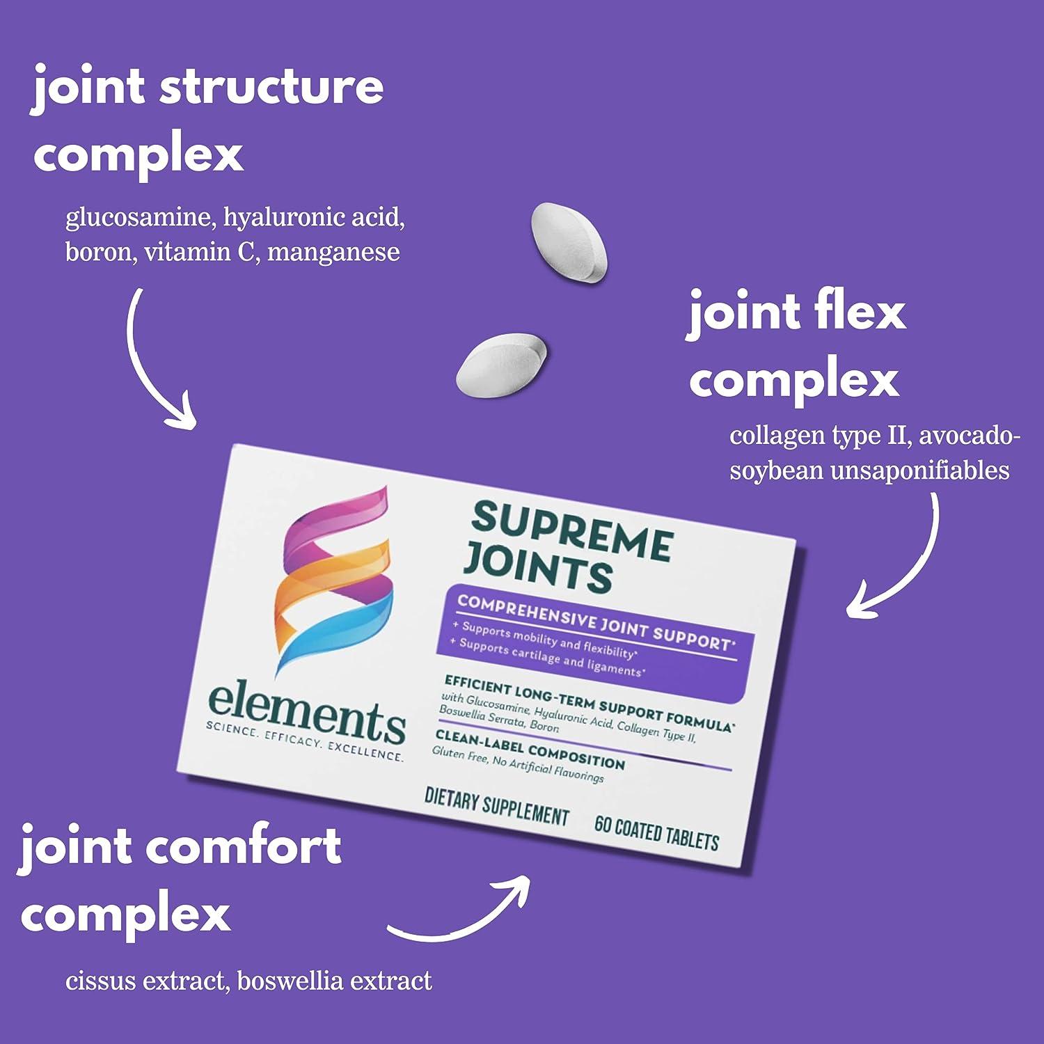 Elements Supreme Joints 60 Tablets - Comprehensive Joint Support ...