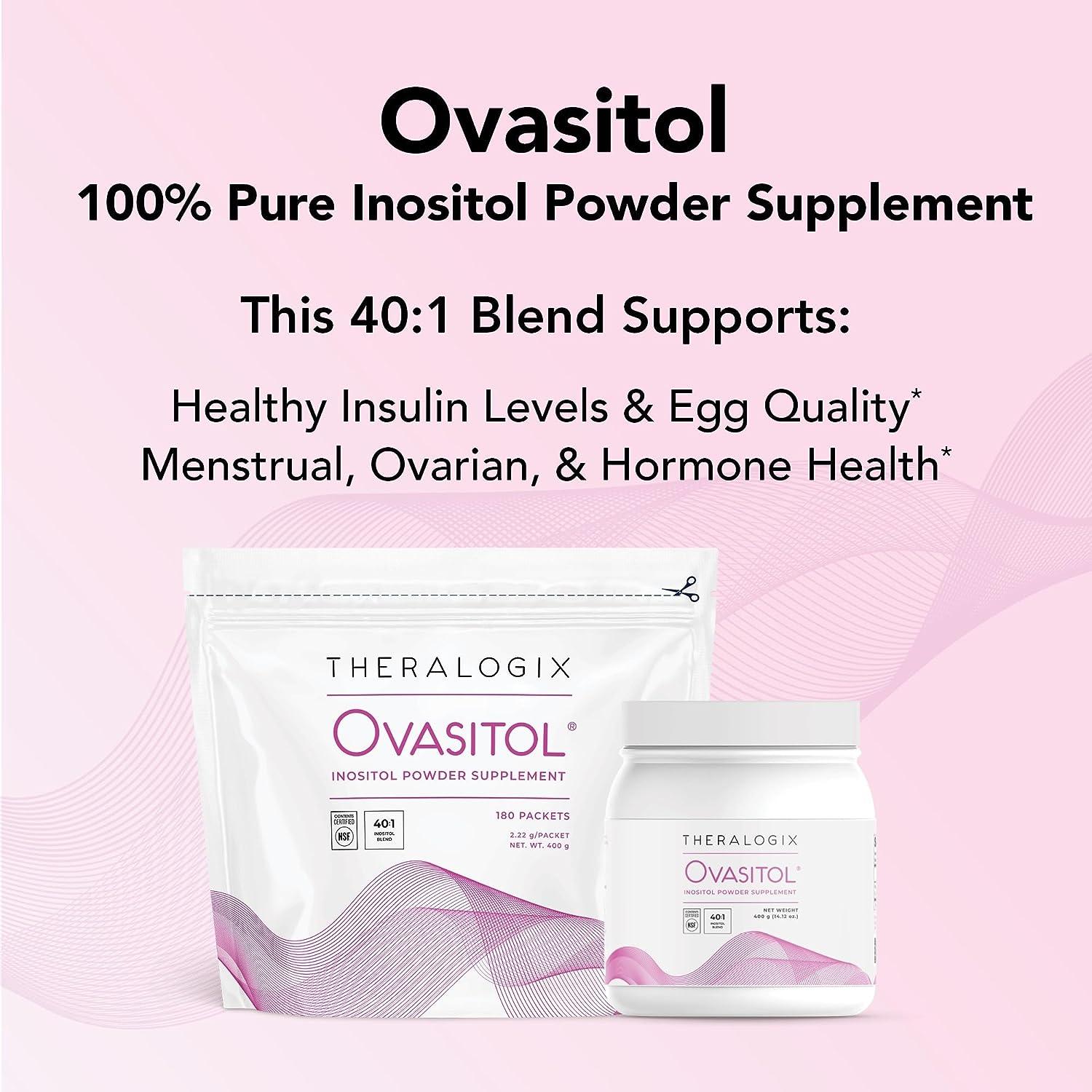Ovasitol Inositol Powder Packets - 90 Day Supply | 4000mg Myo Inositol ...